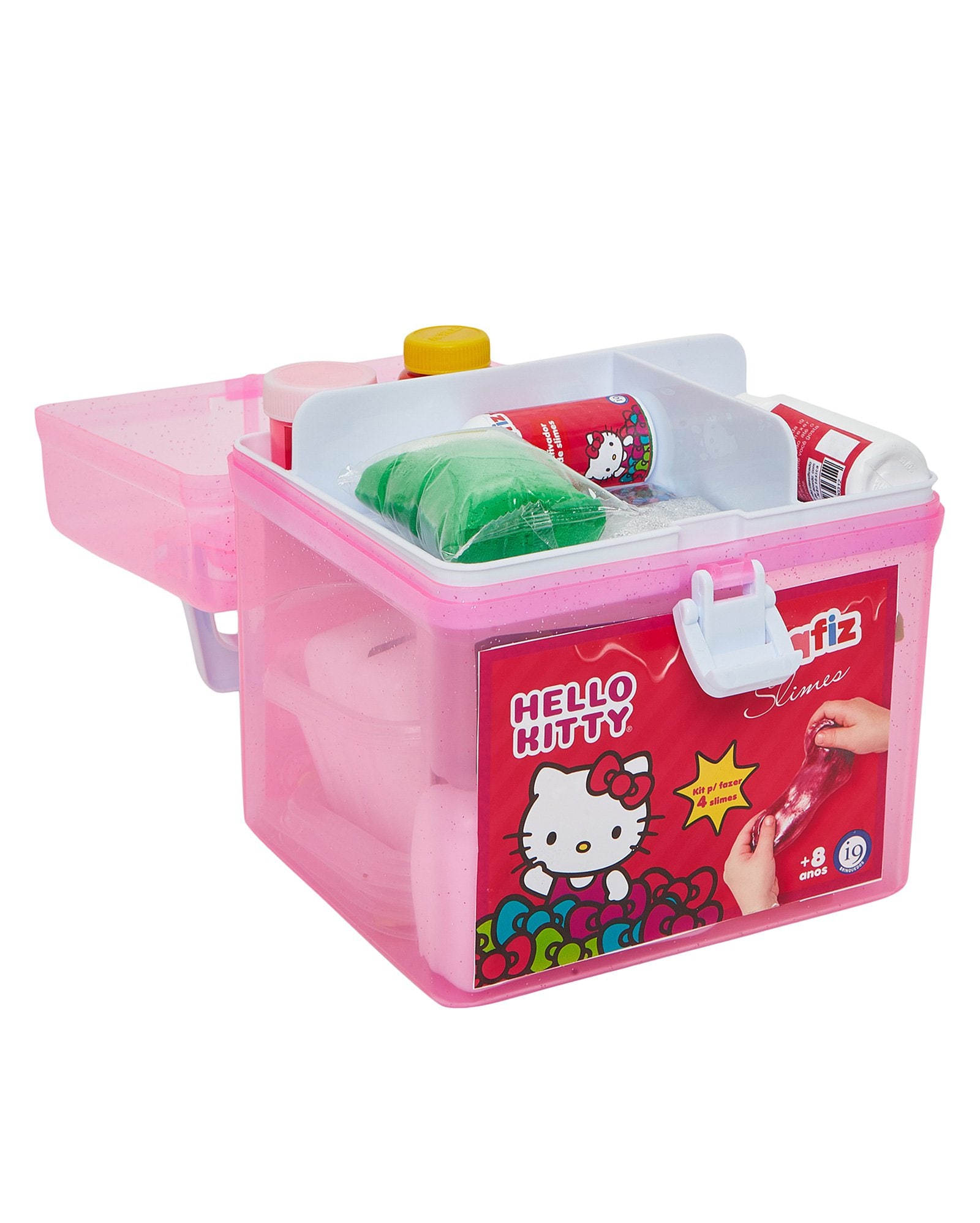 Riachuelo | Kit Slime com 18 Itens Hello Kitty com Maleta