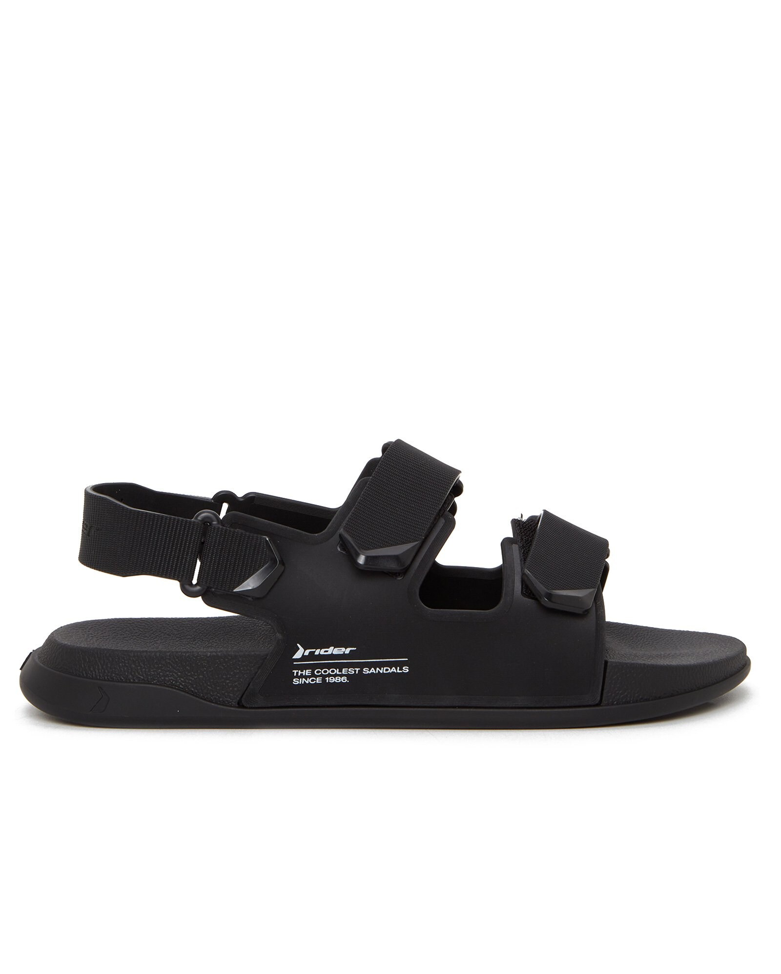 Riachuelo | Sandália Papete 2 Straps Rider Preto