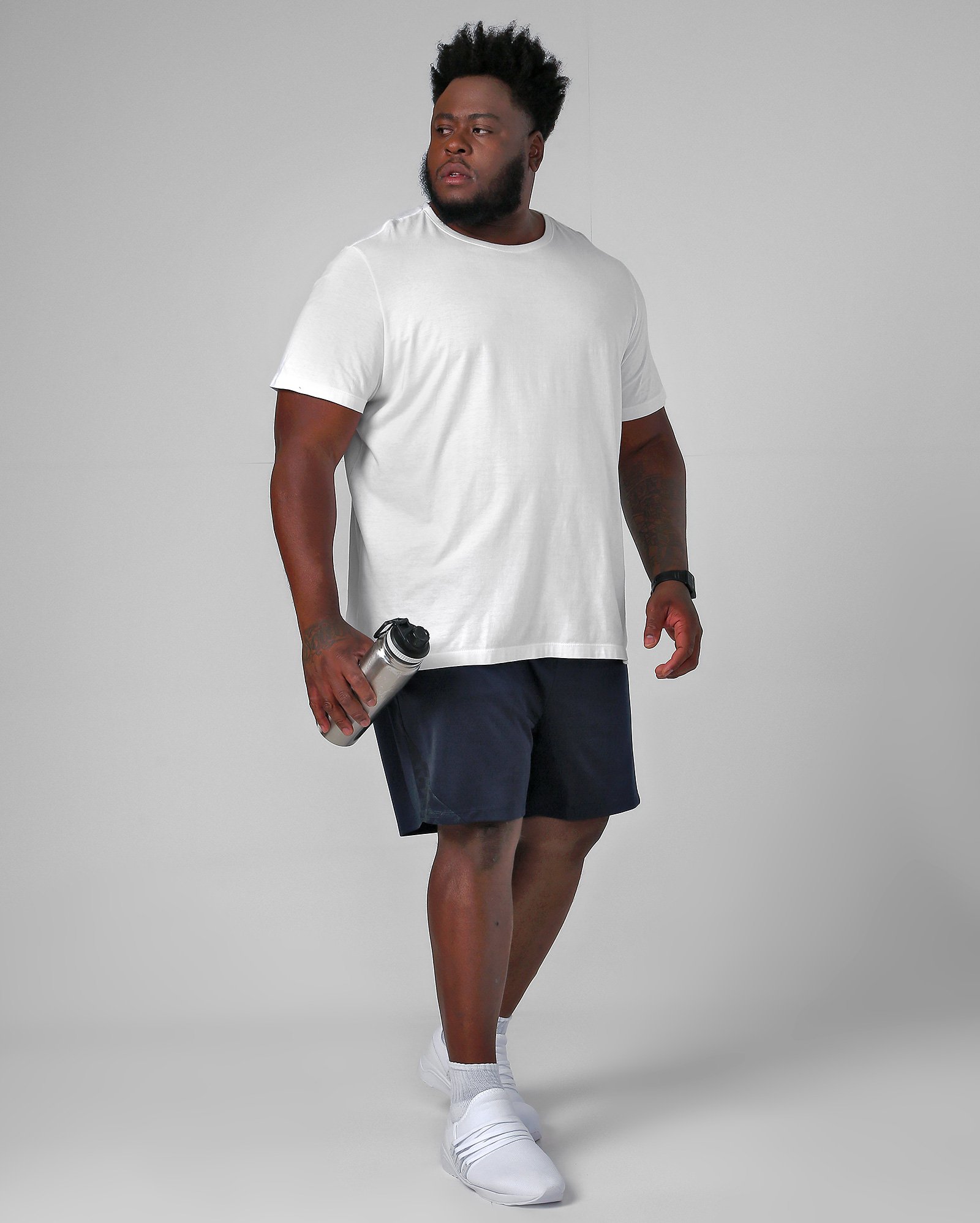 Riachuelo | Bermuda esportiva plus size masculina azul | Body Work
