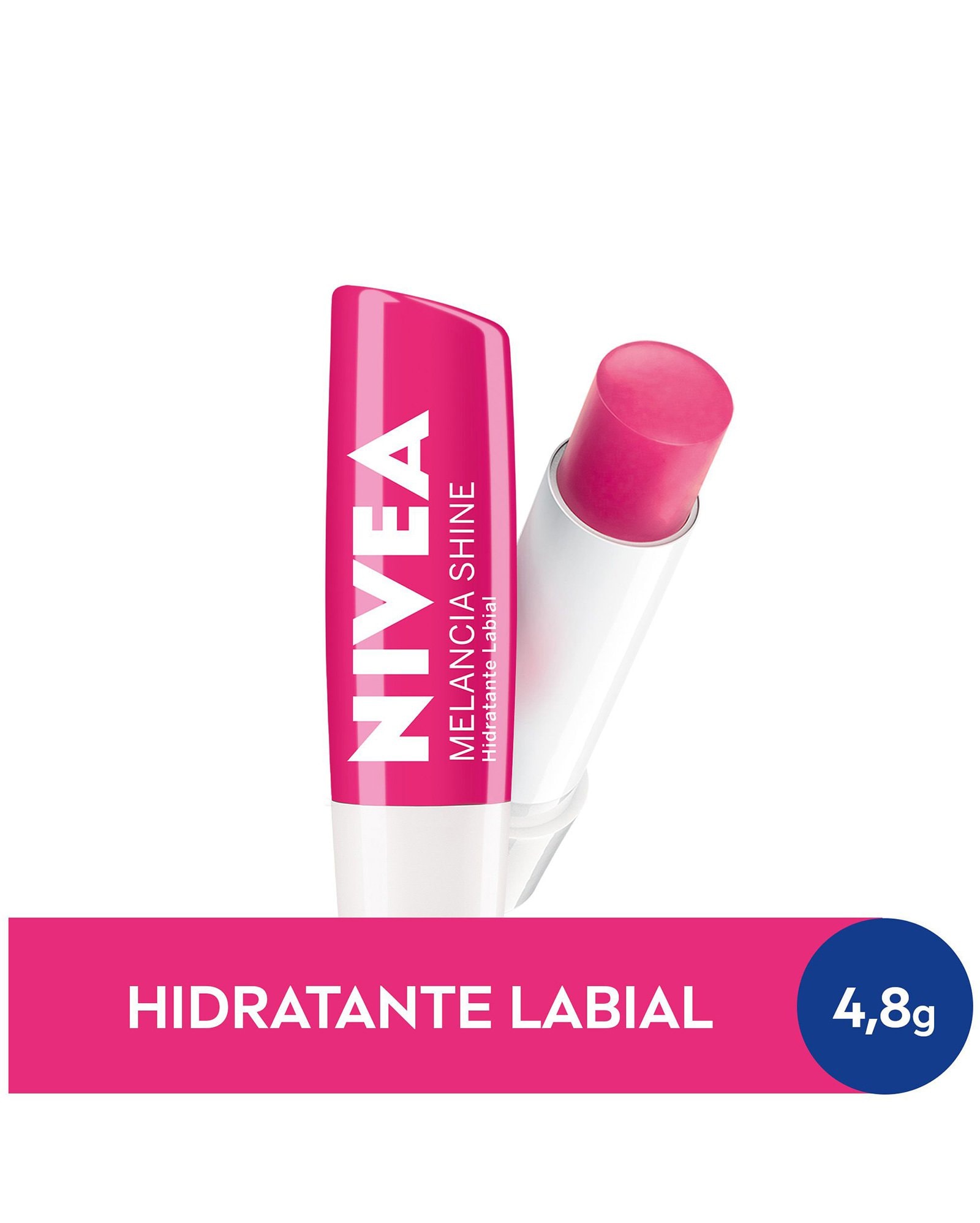 Riachuelo | Protetor labial Melancia Shine 4,8g rosa | NIVEA