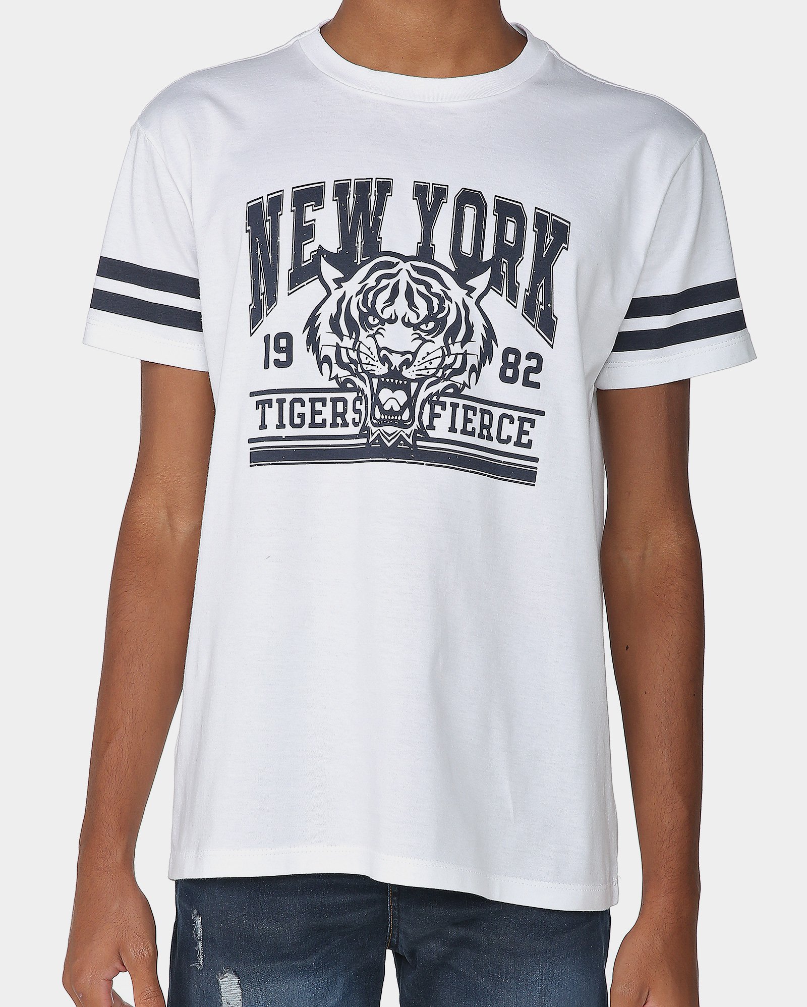 Riachuelo | Camiseta Juvenil New York Tigers Fierce Branco Tam 10 a 16 ...
