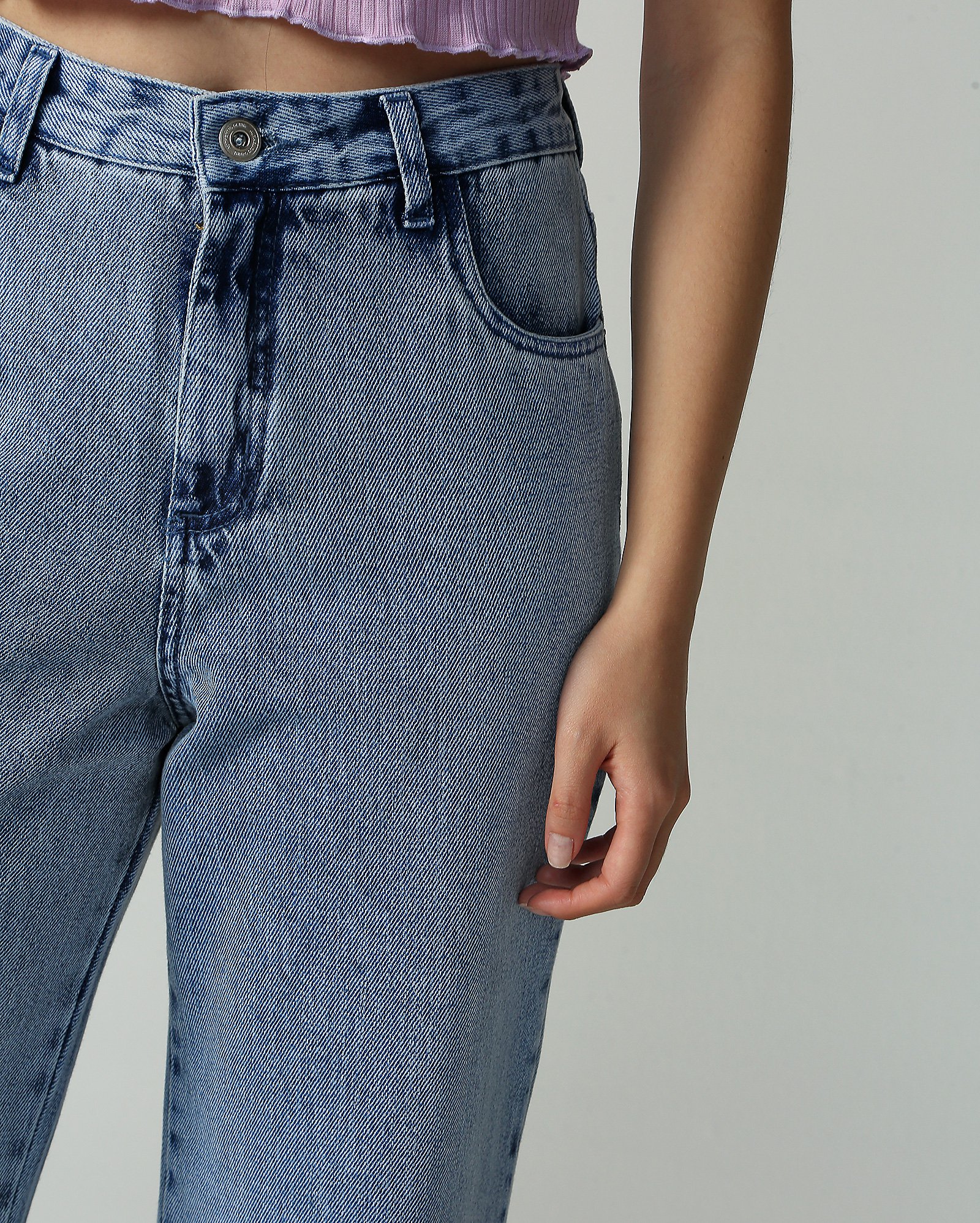 Riachuelo | Calça Jeans Juvenil Wide Leg Denim Claro Azul Tam 10 a 16 ...