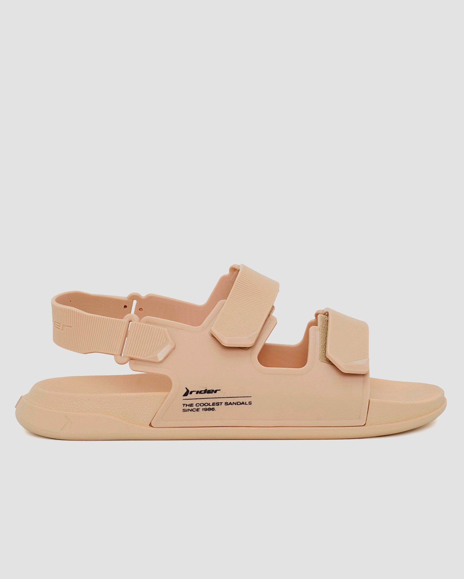 Riachuelo | Sandália Papete 2 Straps Rider Bege