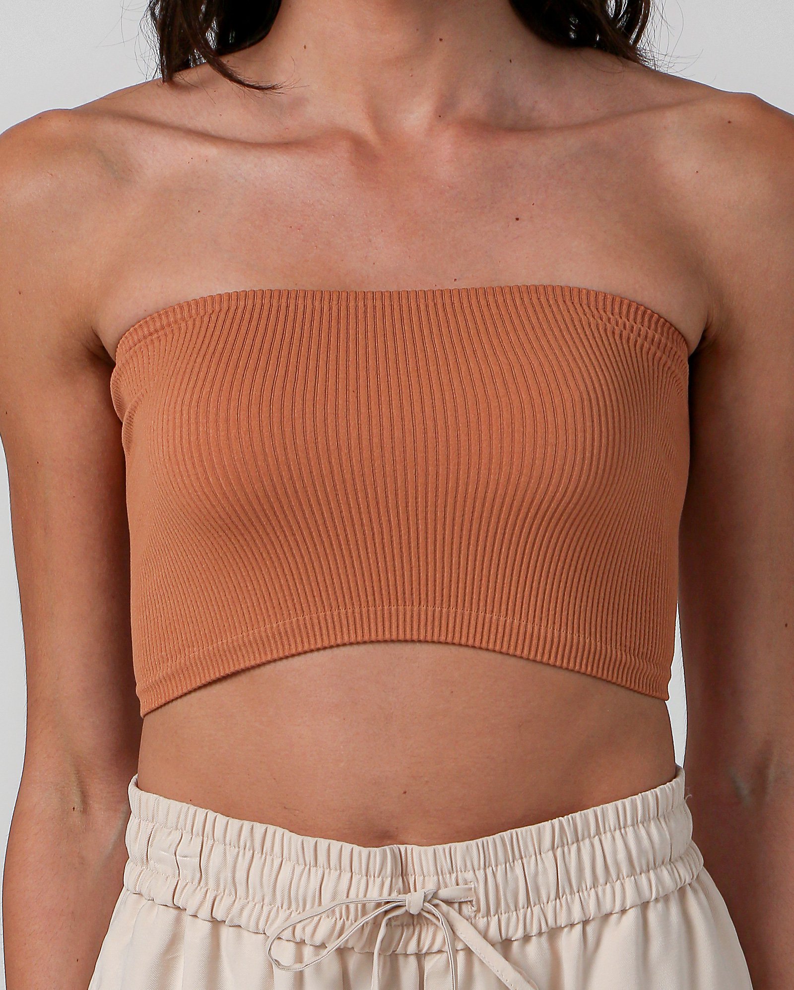 Riachuelo | Top faixa canelado sem costura laranja - Laranja Telha | Pool Basics by Riachuelo