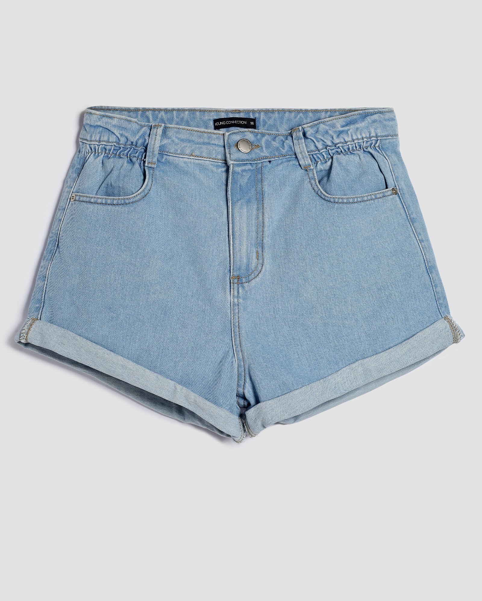 Riachuelo | Short Jeans Juvenil Barra Dobrada Denim Claro Tam 10 a 16 ...