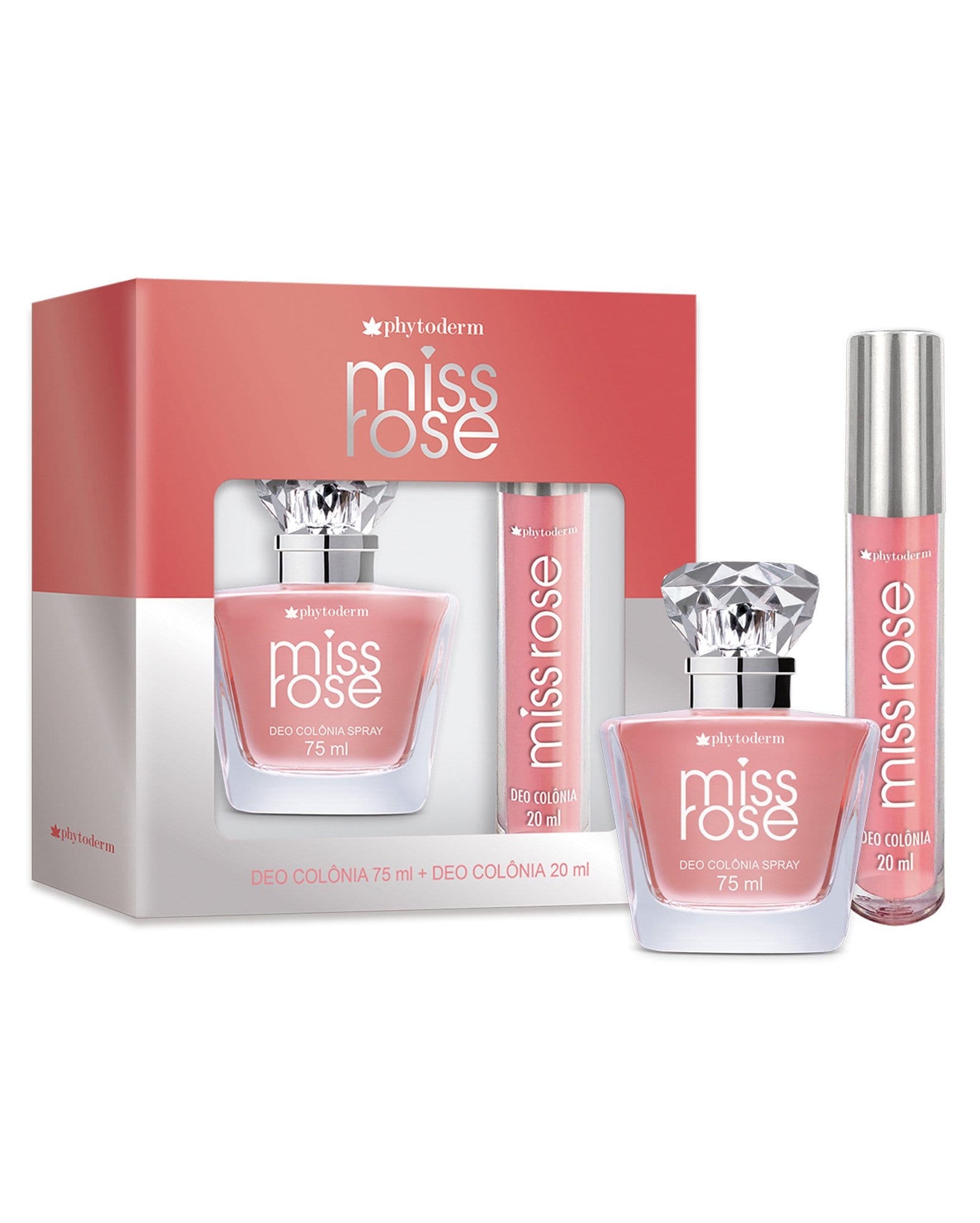 Riachuelo | Kit Perfume Miss Rose Phytoderm Feminino Deo Colônia 75ml ...