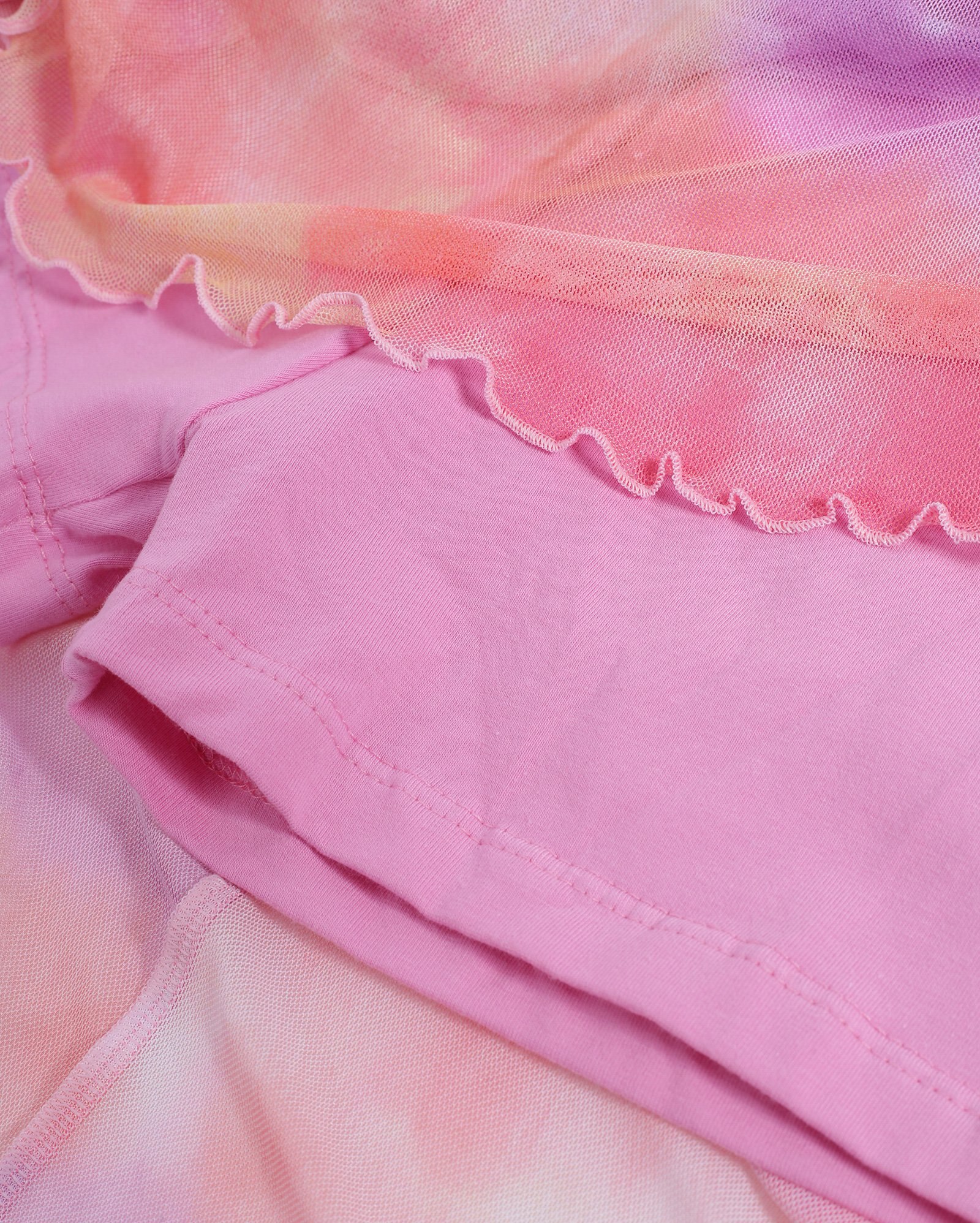 Riachuelo | Saia Juvenil Midi Tule Tie Dye Multicor Tam 10 a 16 Young Connection by Riachuelo