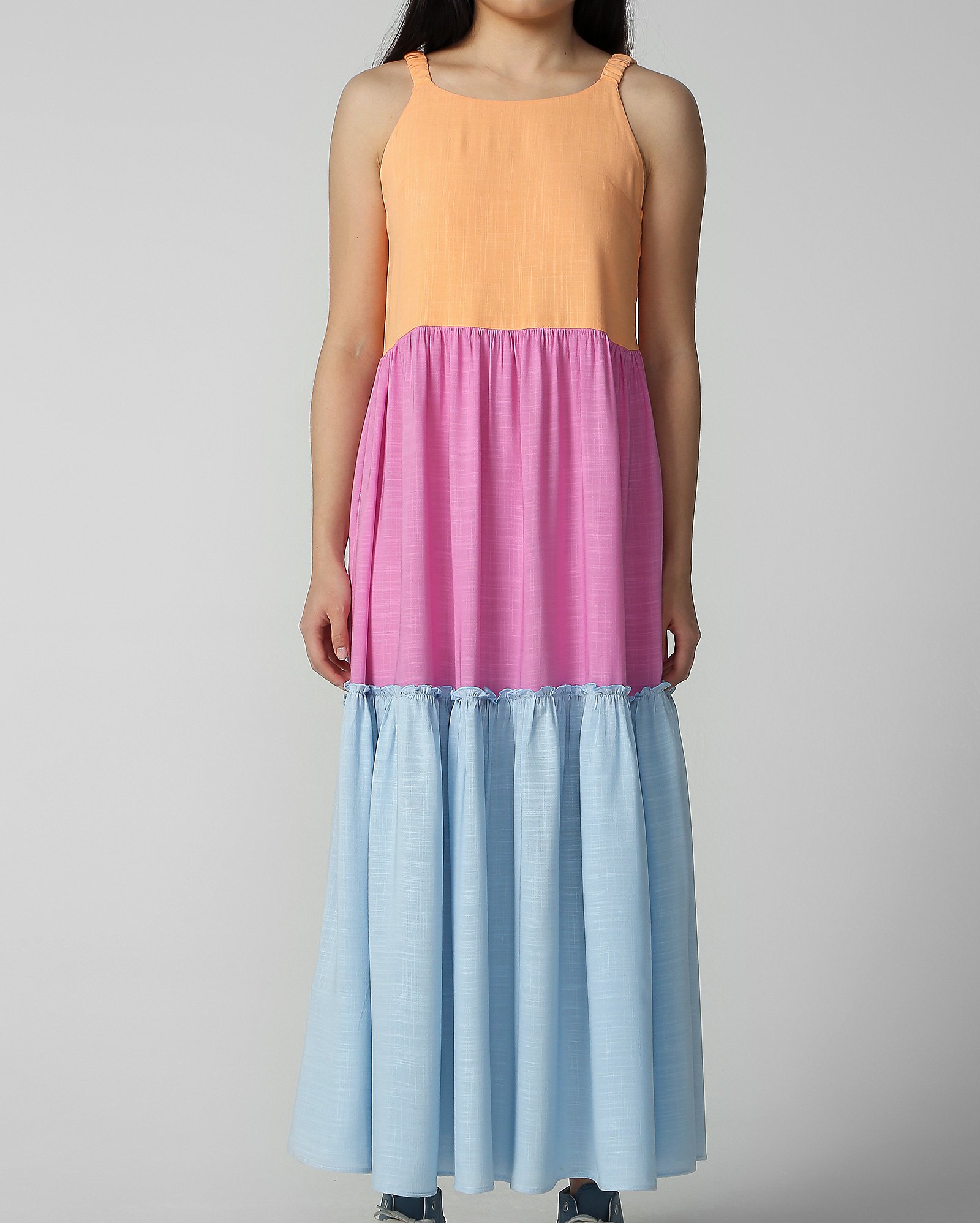 Riachuelo | Vestido Longo Juvenil Maria Tricolor Tam 10 a 16 Young ...