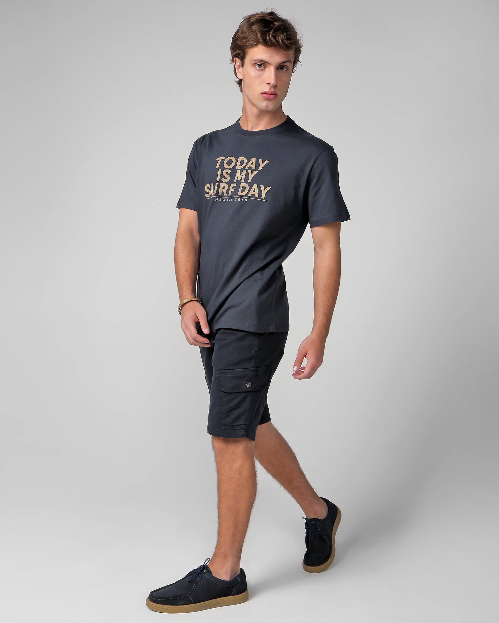 Riachuelo | Camiseta Masculina Manga Curta Surf Day Azul Pool by Riachuelo