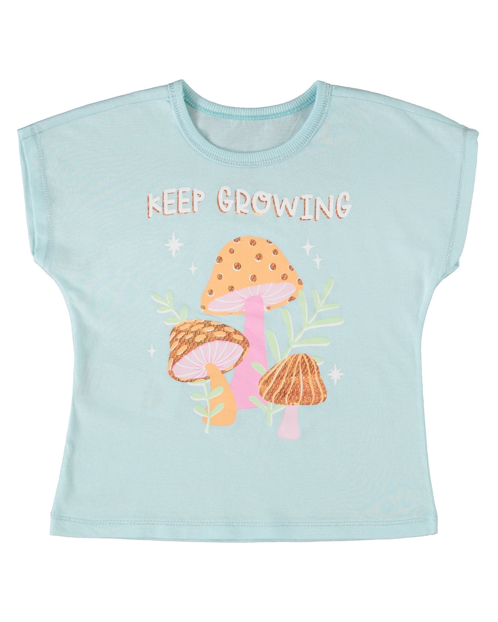 Riachuelo | Camiseta infantil manga curta Keep Growing 4-10A azul | Pool by Riachuelo