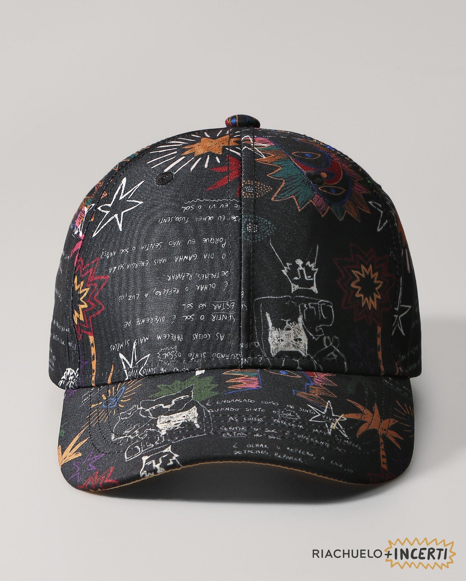 Riachuelo | Boné feminino rabisco preto | Riachuelo + Incerti