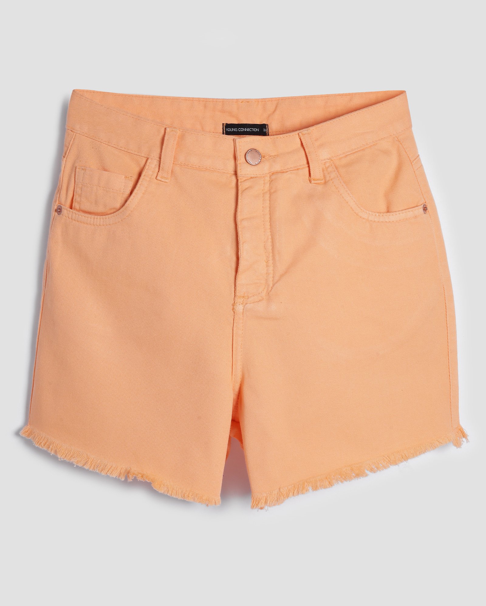 Riachuelo | Short Jeans Color Juvenil Mom Laranja Tam 10 a 16 Young ...
