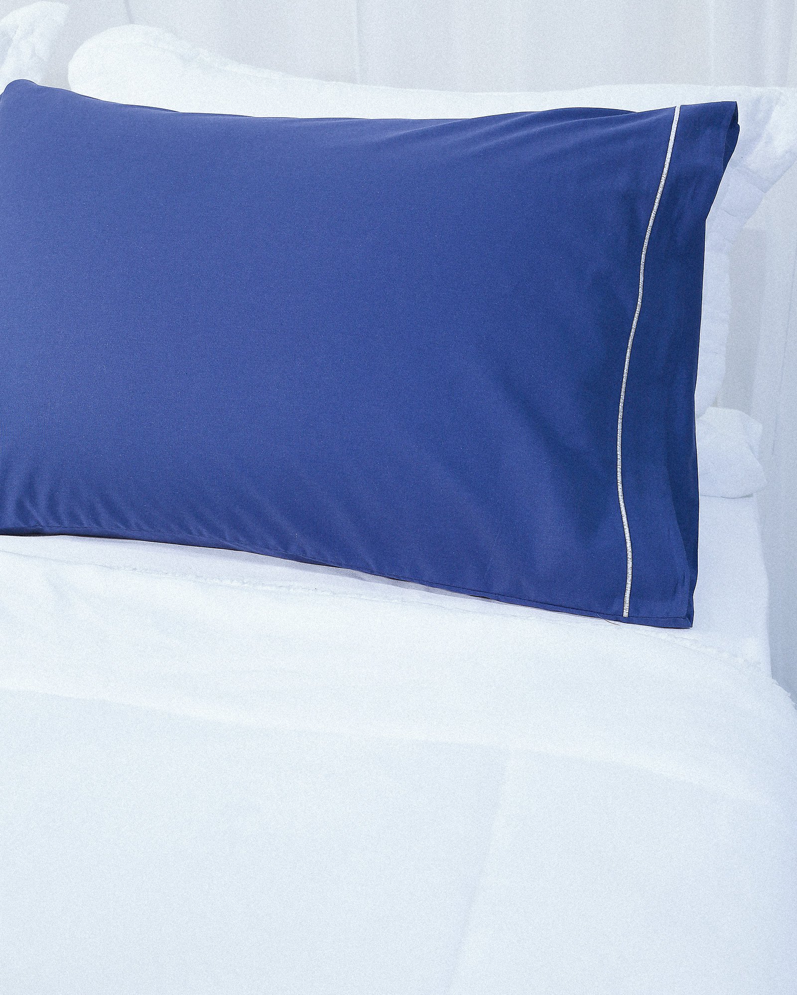 Riachuelo | Fronha avulsa hi festone azul | Casa Riachuelo