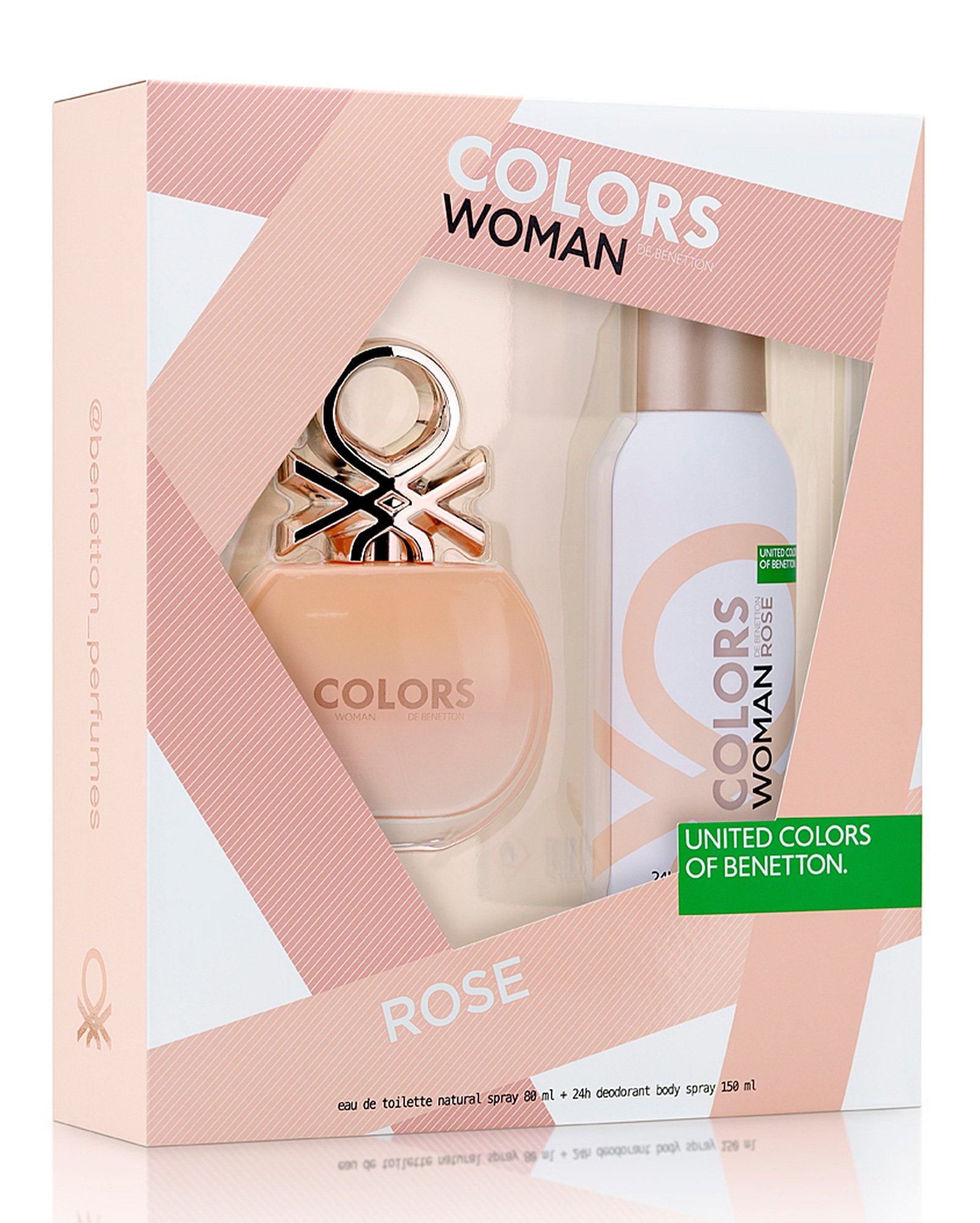 Riachuelo | Kit Perfume Colors Rose Benetton Feminino Eau de Toilette ...