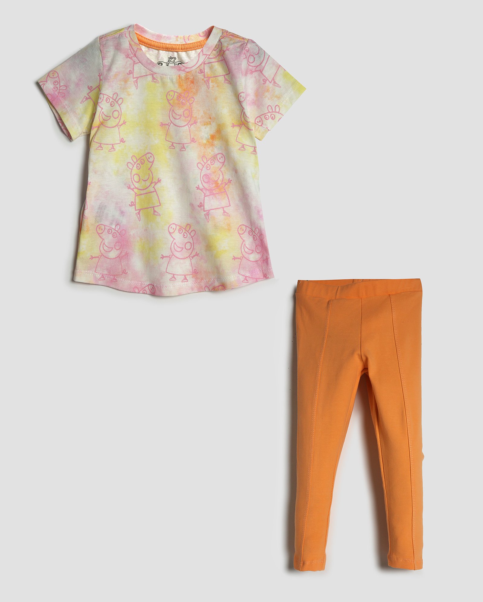 Riachuelo | Conjunto infantil Peppa Pig camiseta e calça 1-6A laranja ...