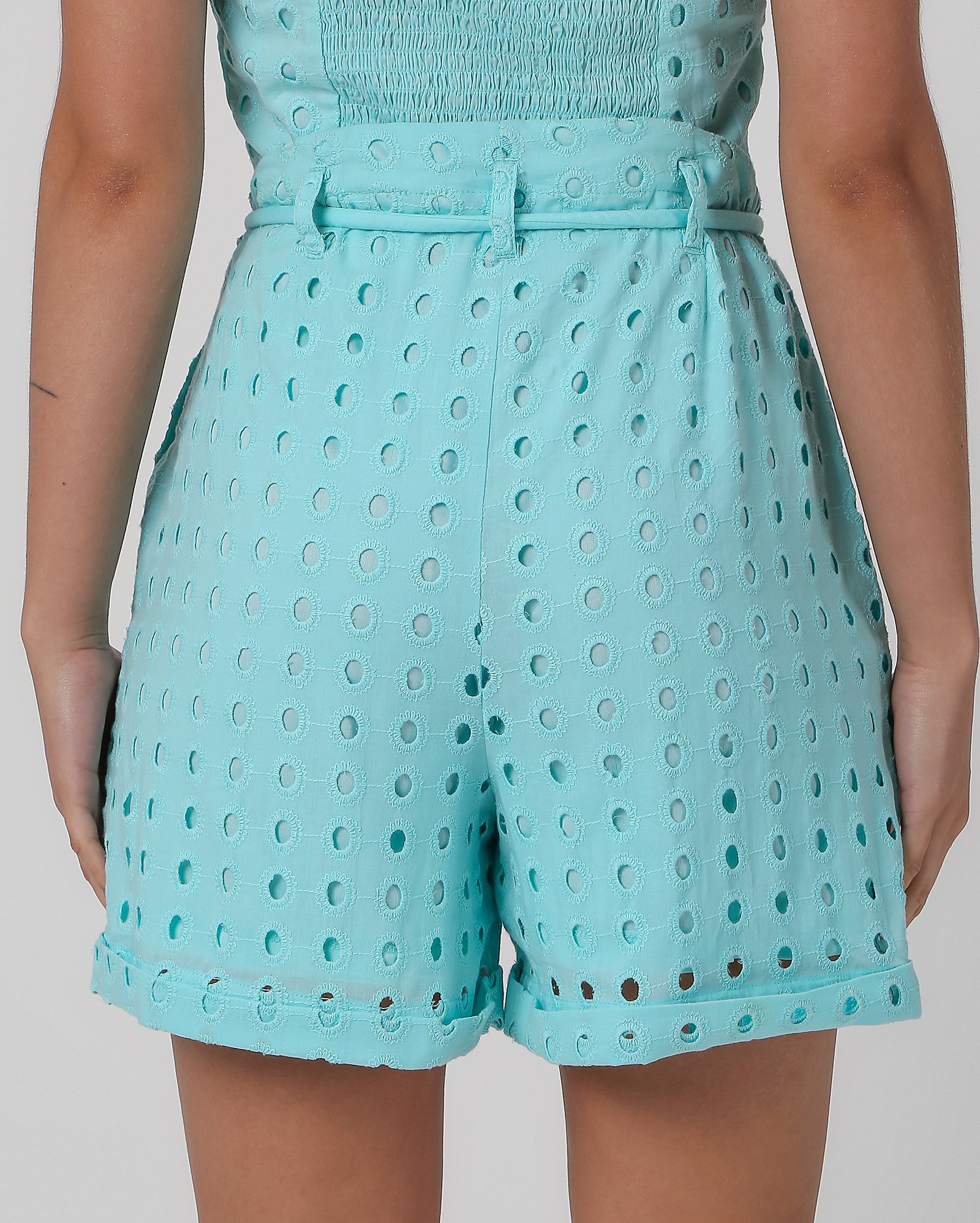 Riachuelo | Short feminino clochard de laise com cordão azul | AK by ...