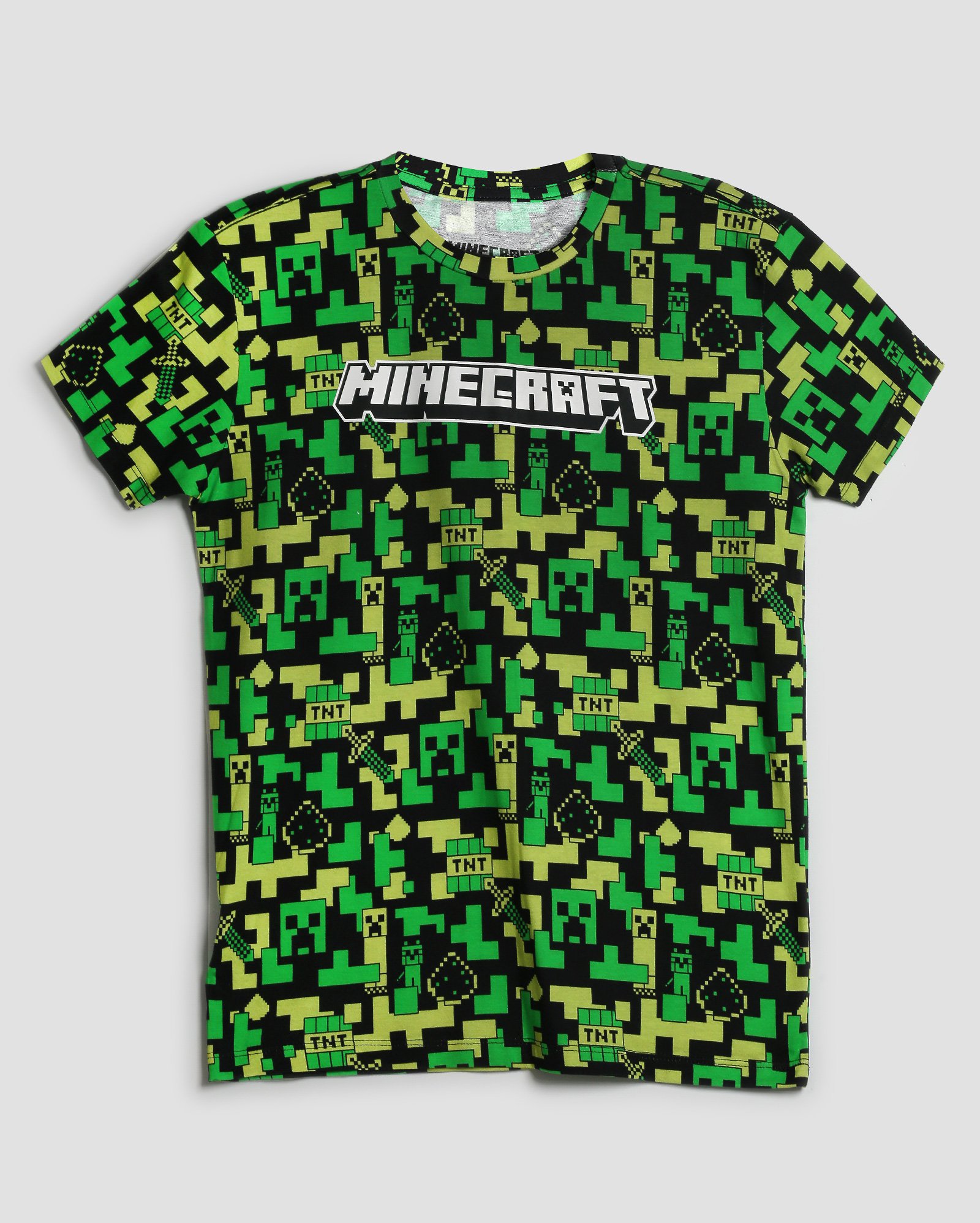 Riachuelo | Camiseta juvenil Minecraft verde