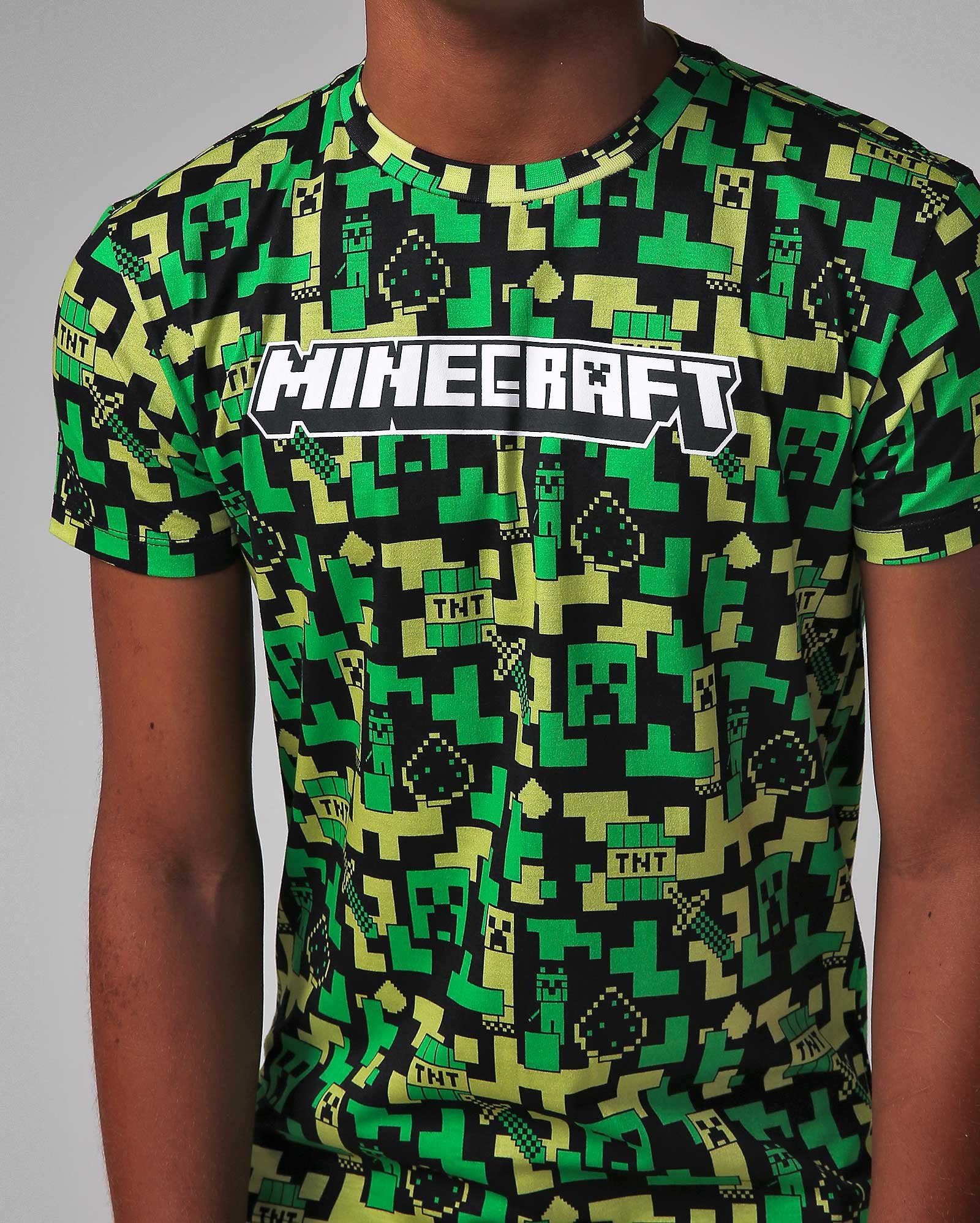 Riachuelo | Camiseta juvenil Minecraft verde