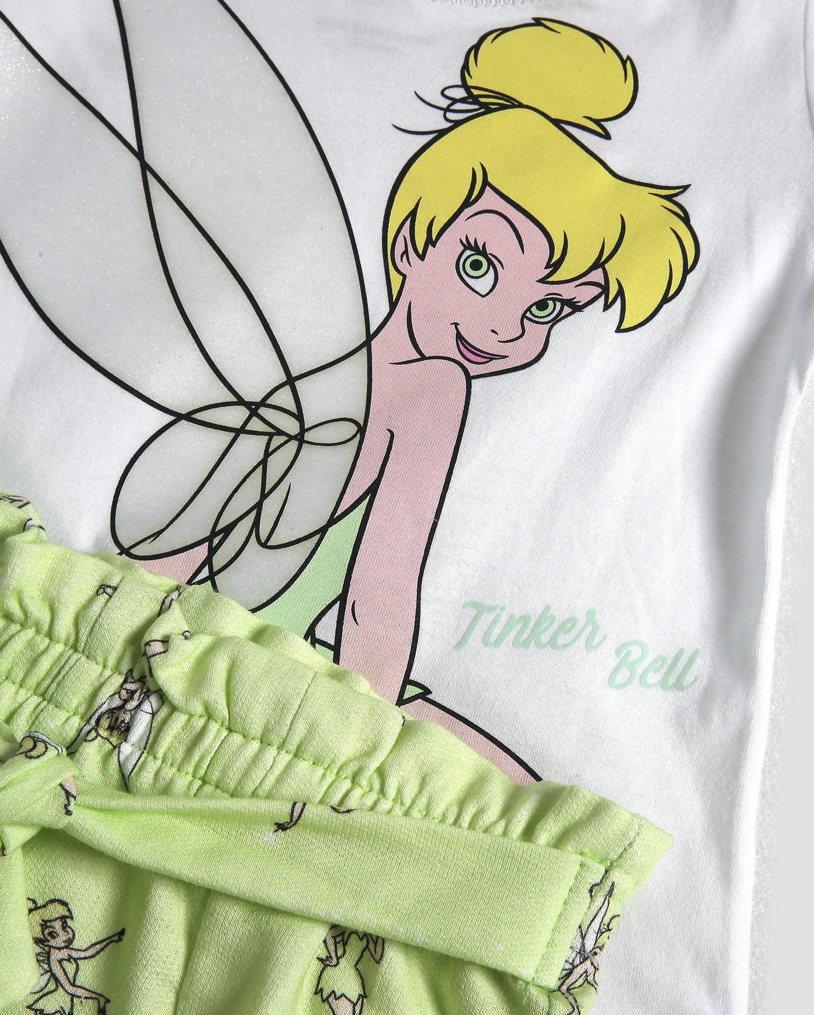 Riachuelo | Conjunto infantil Sininho blusa e short verde | Disney