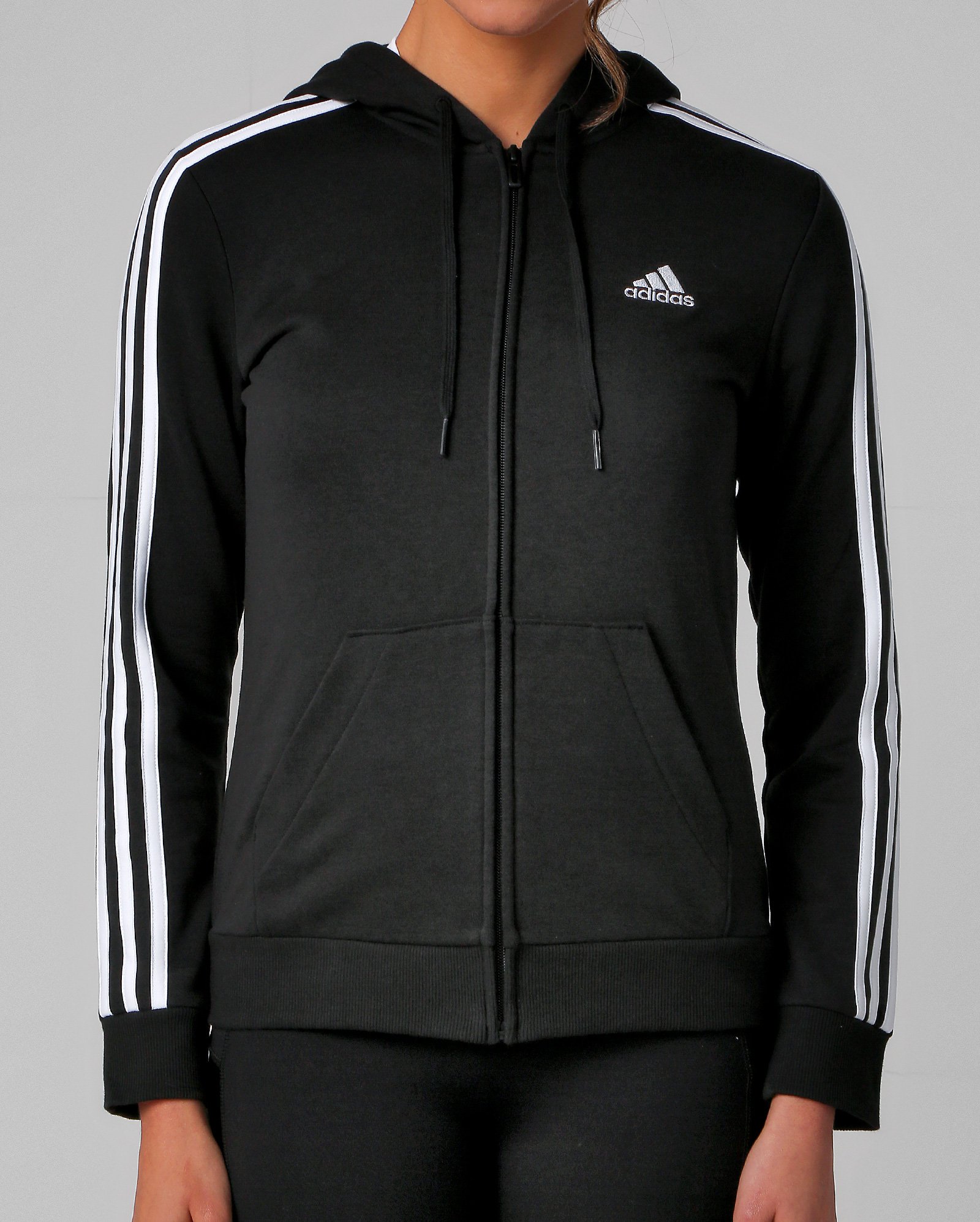 Riachuelo | Jaqueta de moletom feminina preta | adidas