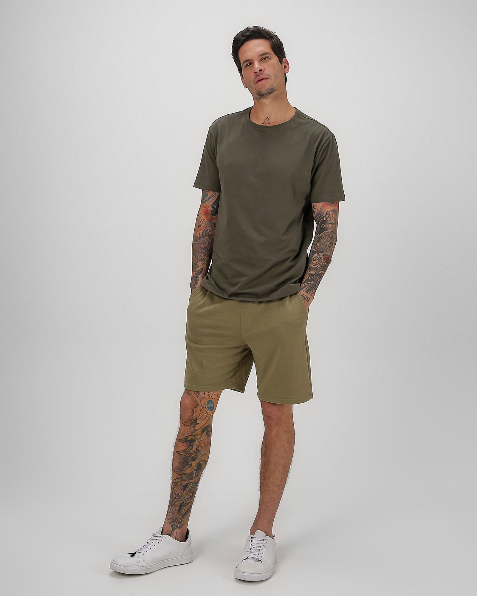 Riachuelo | Bermuda de moletom masculina verde | Pool Basics by Riachuelo