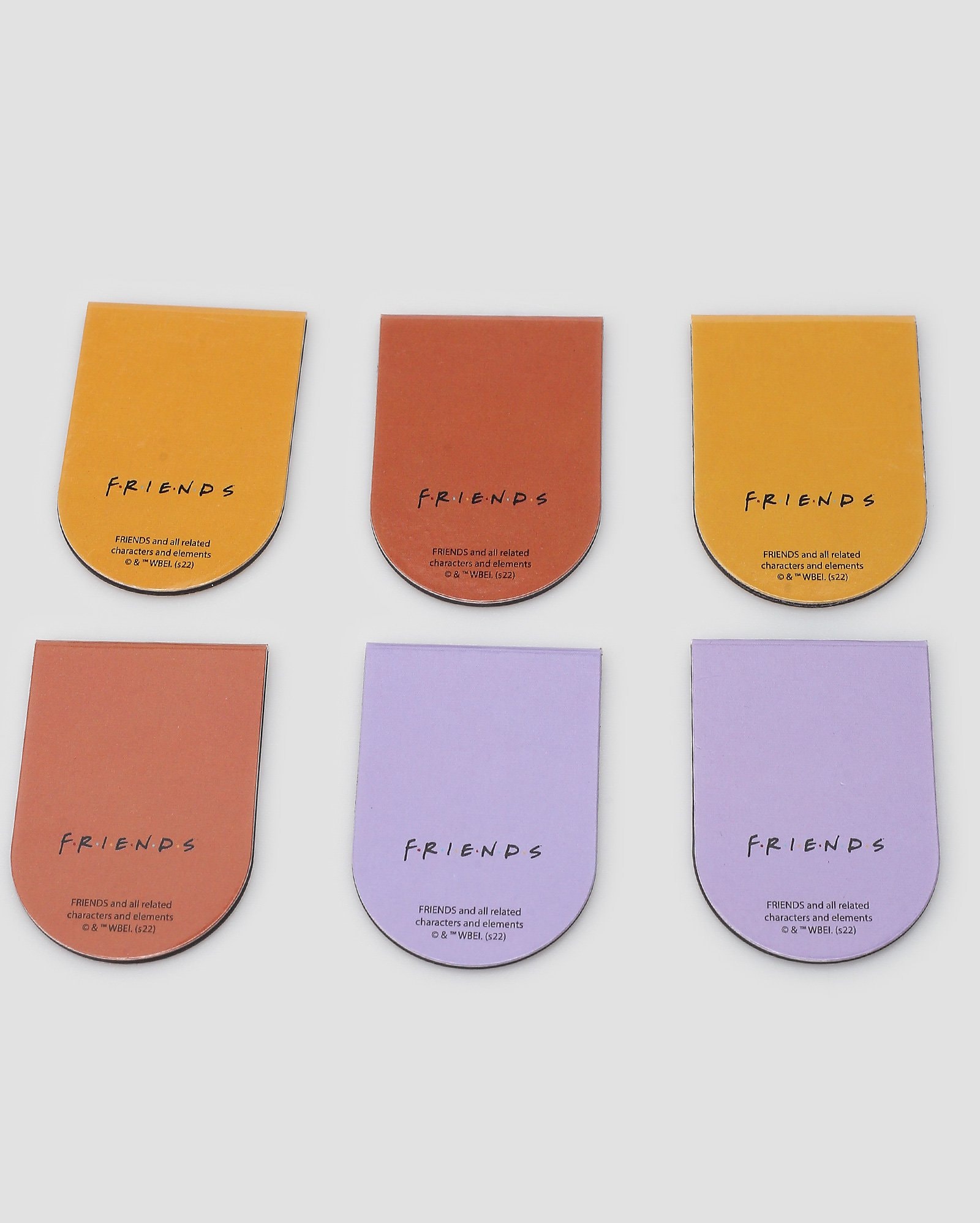 Riachuelo | Kit marca página Friends 6 peças amarelo | Warner Bros.