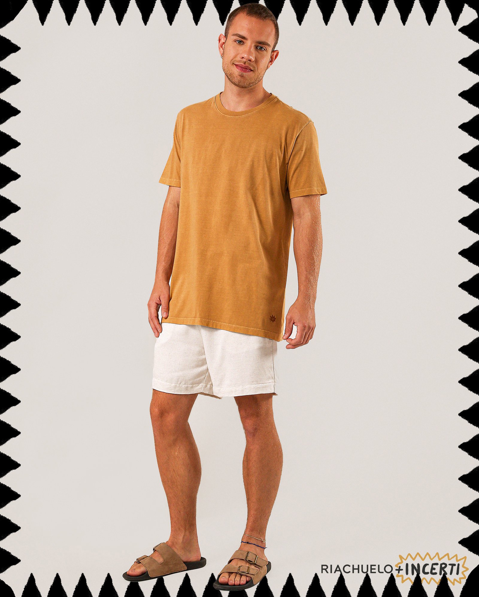 Riachuelo | Camiseta masculina manga curta marrom | Riachuelo + Incerti