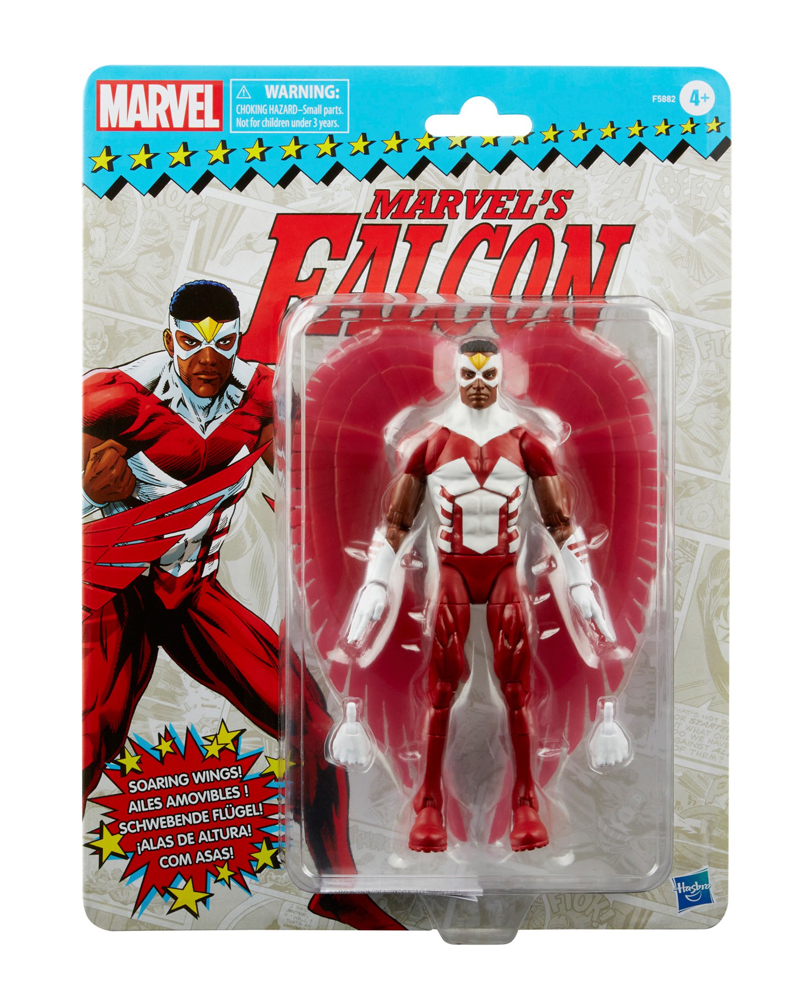 Riachuelo | Boneco Falcon Marvel Legends Retro Hasbro