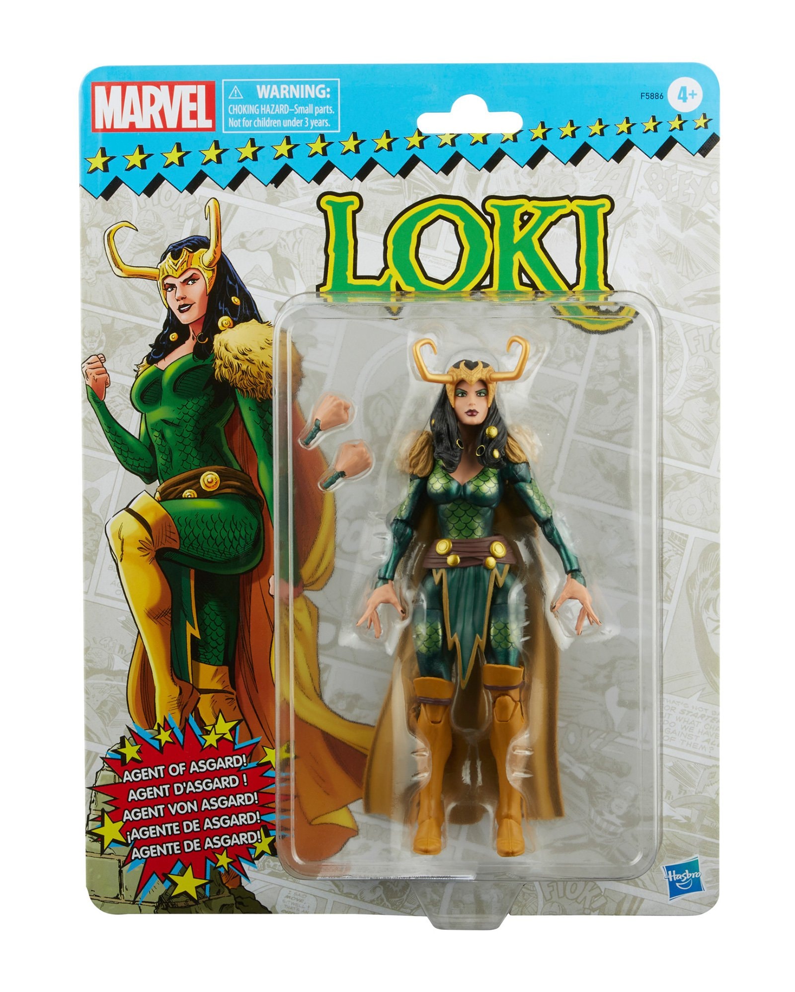 Riachuelo | Boneco Loki Marvel Legends Retro Hasbro