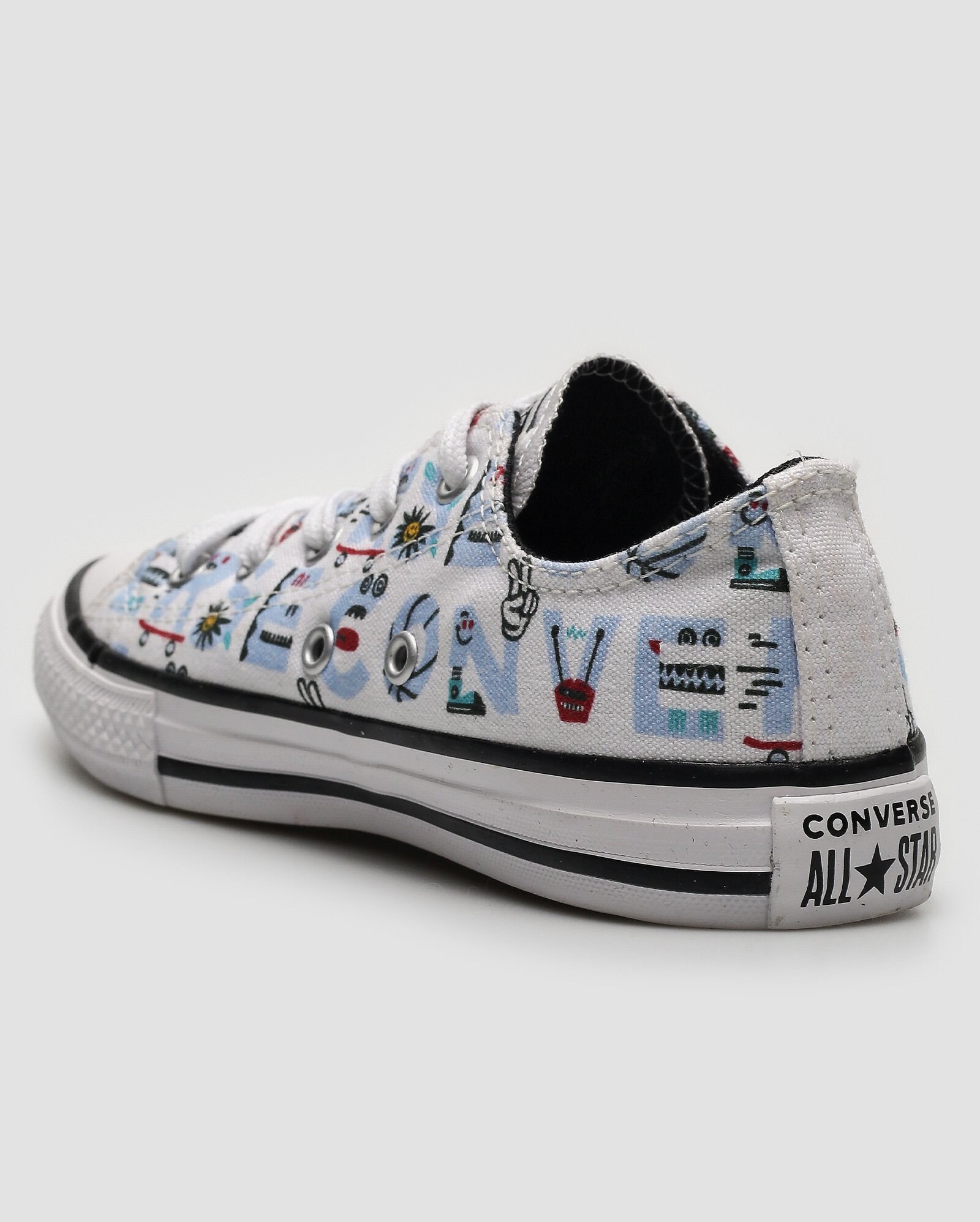 Riachuelo | Tênis Chuck Taylor estampado branco | Converse All Star