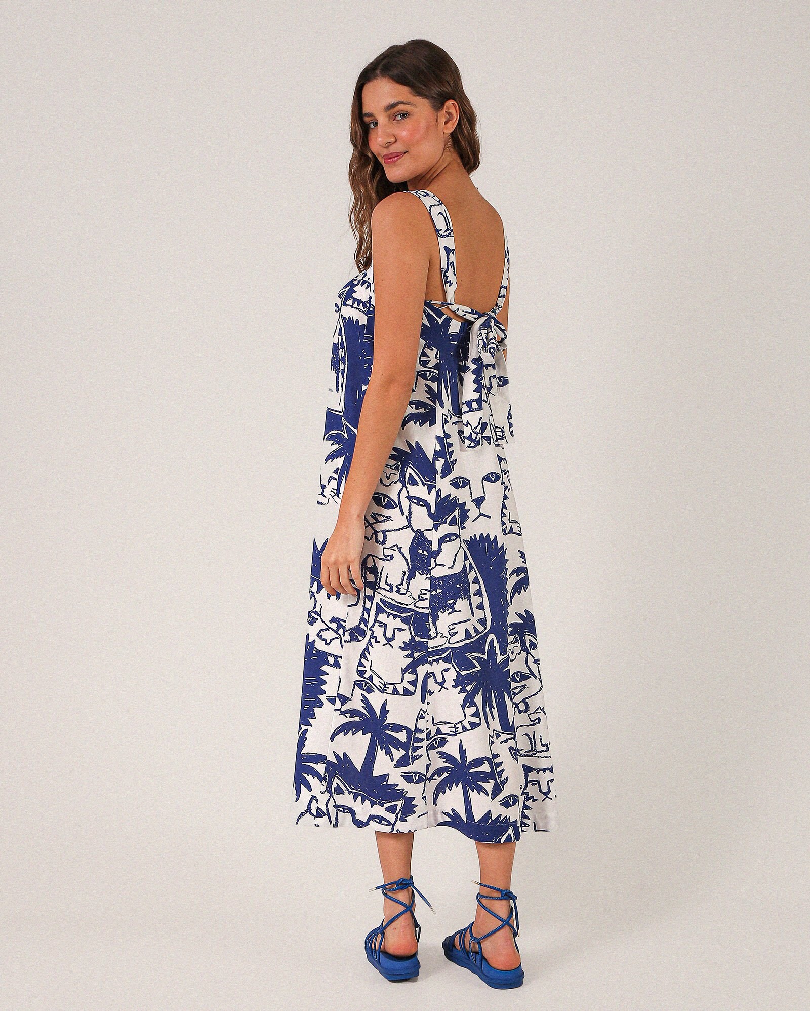 Riachuelo | Vestido midi evasê tranquilidade branco | Riachuelo + Incerti