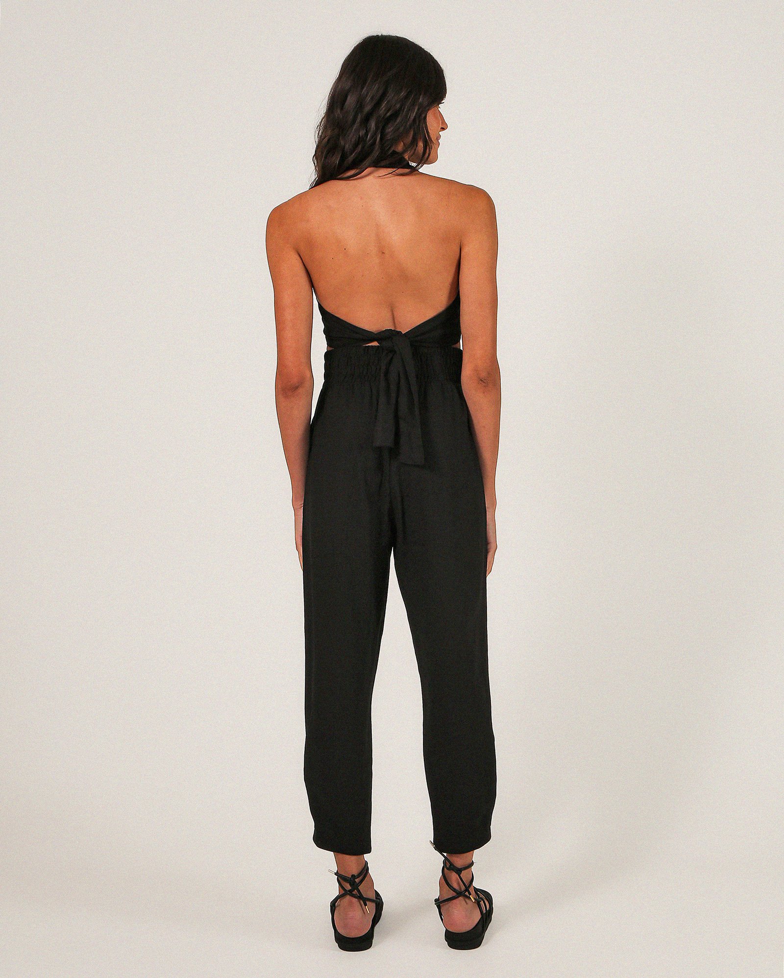 Riachuelo | Top frente única com amarração preto | Riachuelo + Incerti