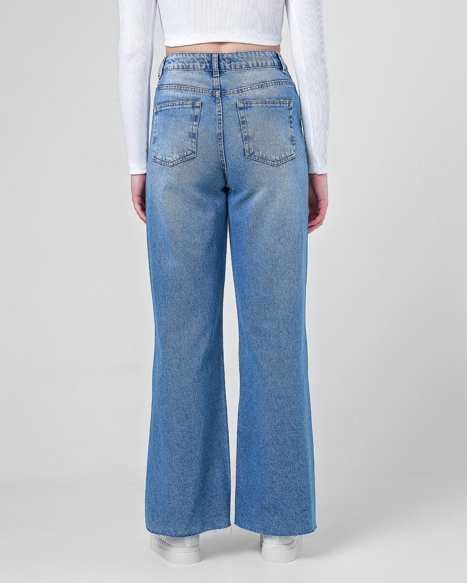 Riachuelo | Calça jeans feminina wide leg denim médio | Pool by Riachuelo