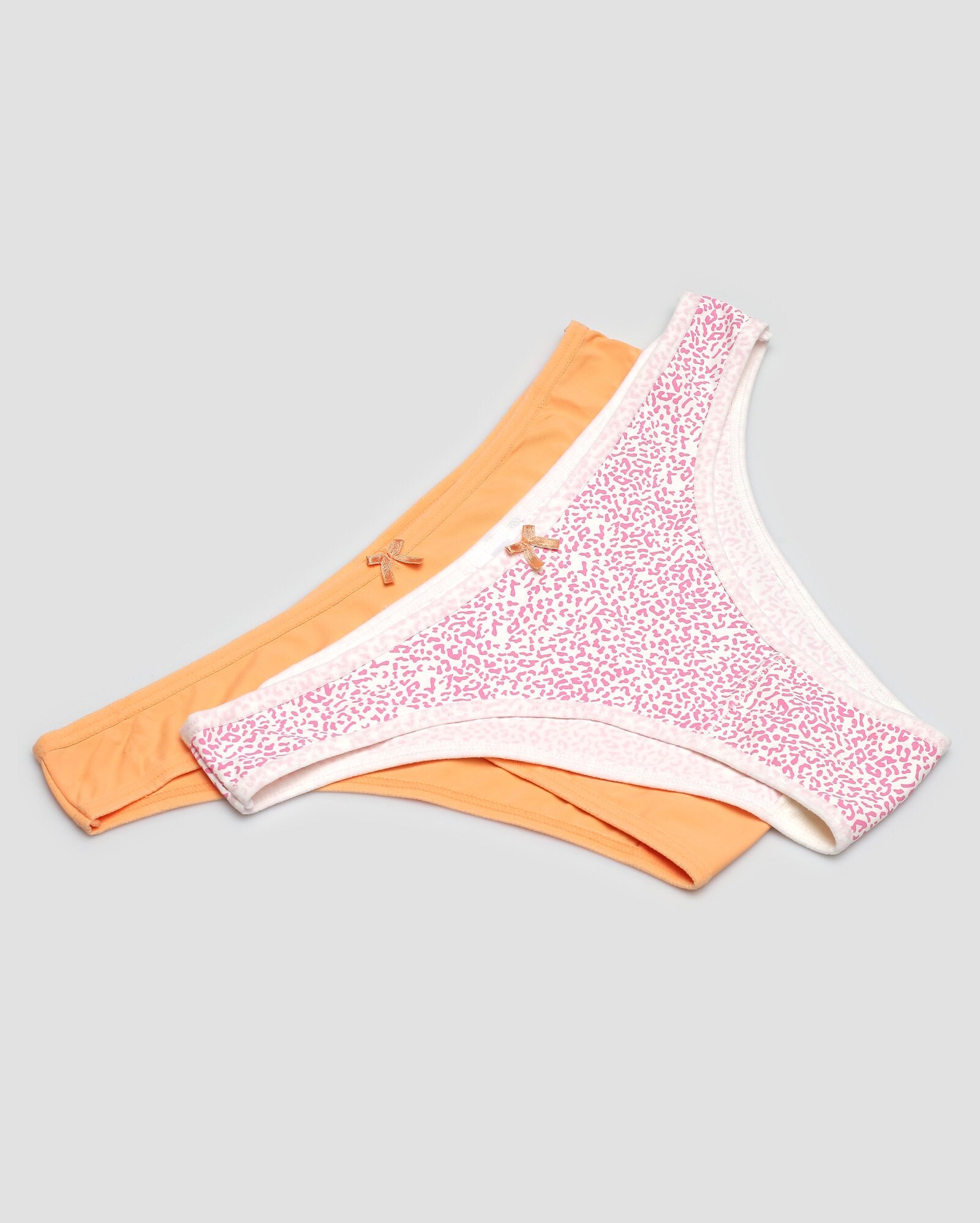 Riachuelo | Kit calcinha biquíni 2 peças estampada off white | Riachuelo