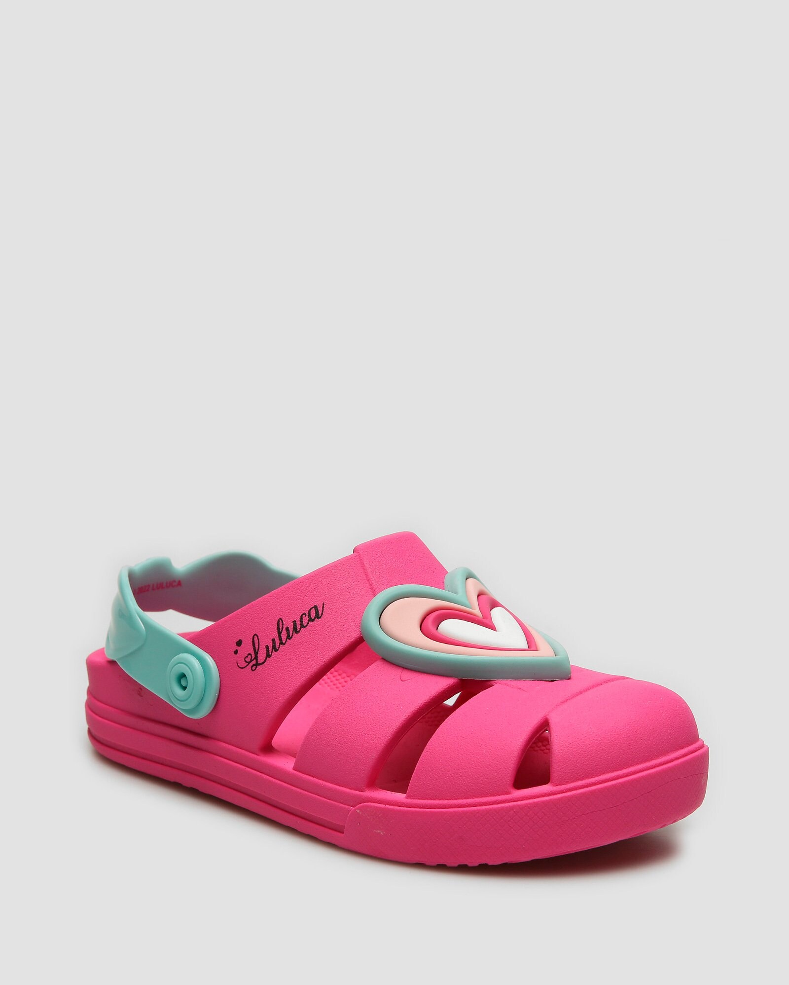 Riachuelo | Sandália clog infantil luluca coração rosa | Grendene