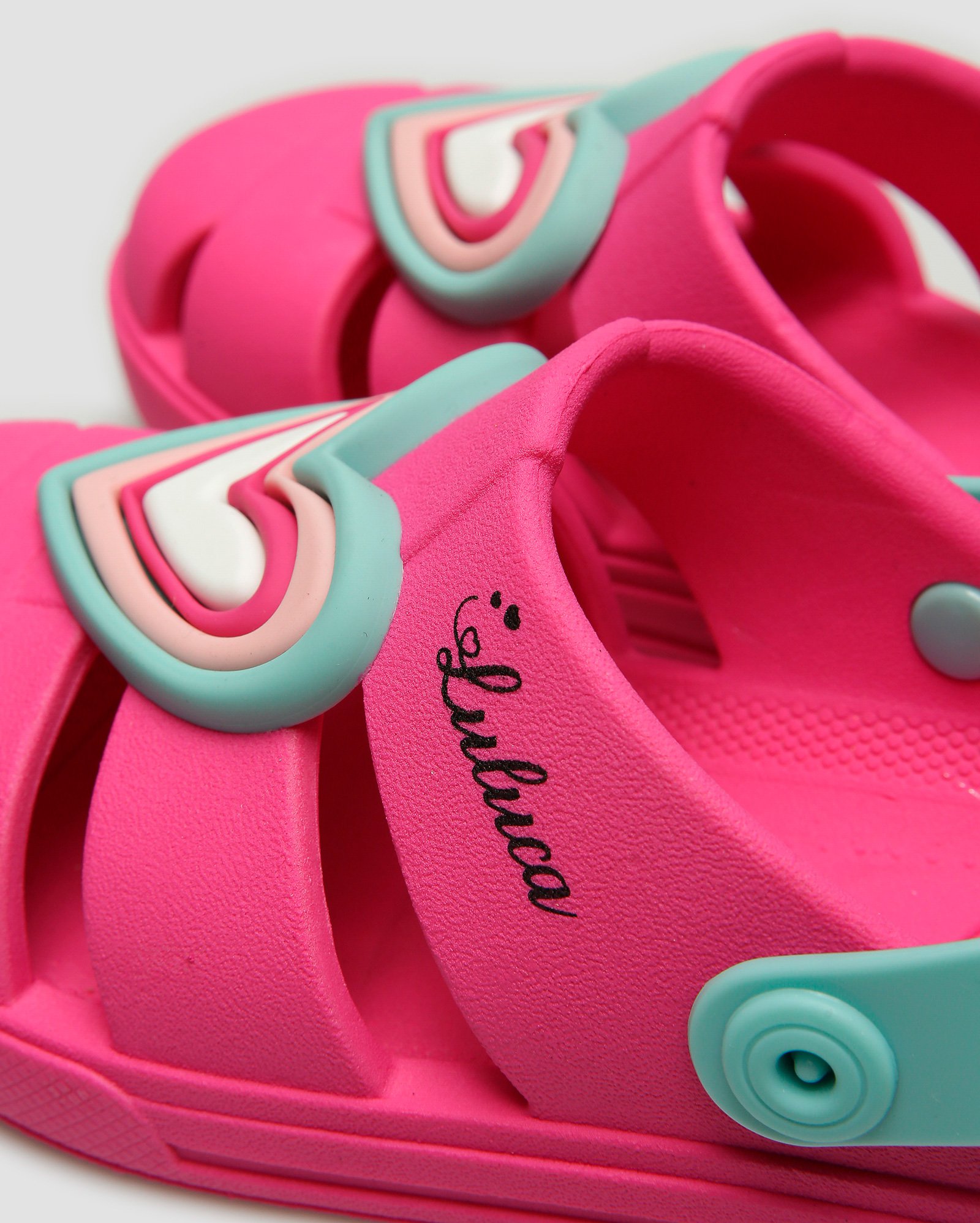 Riachuelo | Sandália clog infantil luluca coração rosa | Grendene