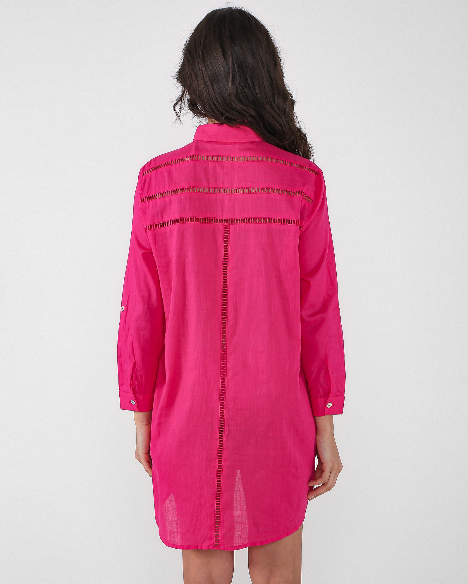 Riachuelo | Saída de praia renda guipir rosa | Dript by Riachuelo