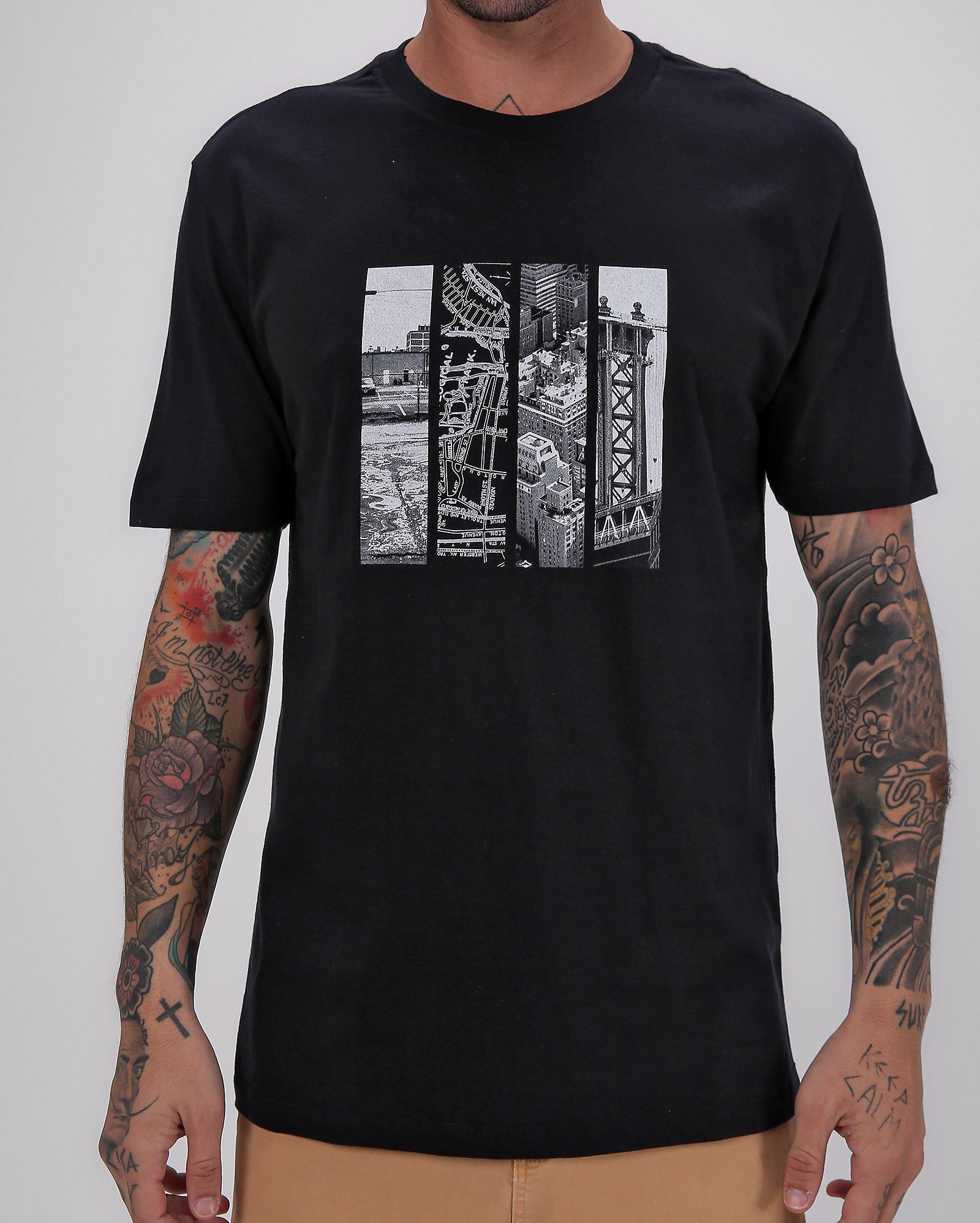 Riachuelo | Camiseta masculina street urban preta | Pool by Riachuelo