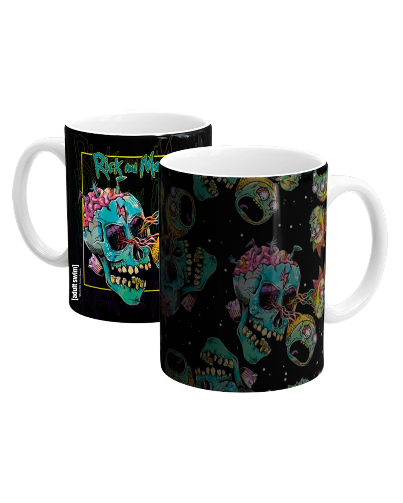 Riachuelo | Caneca caveira Rick and Morty preta | Cartoon Network