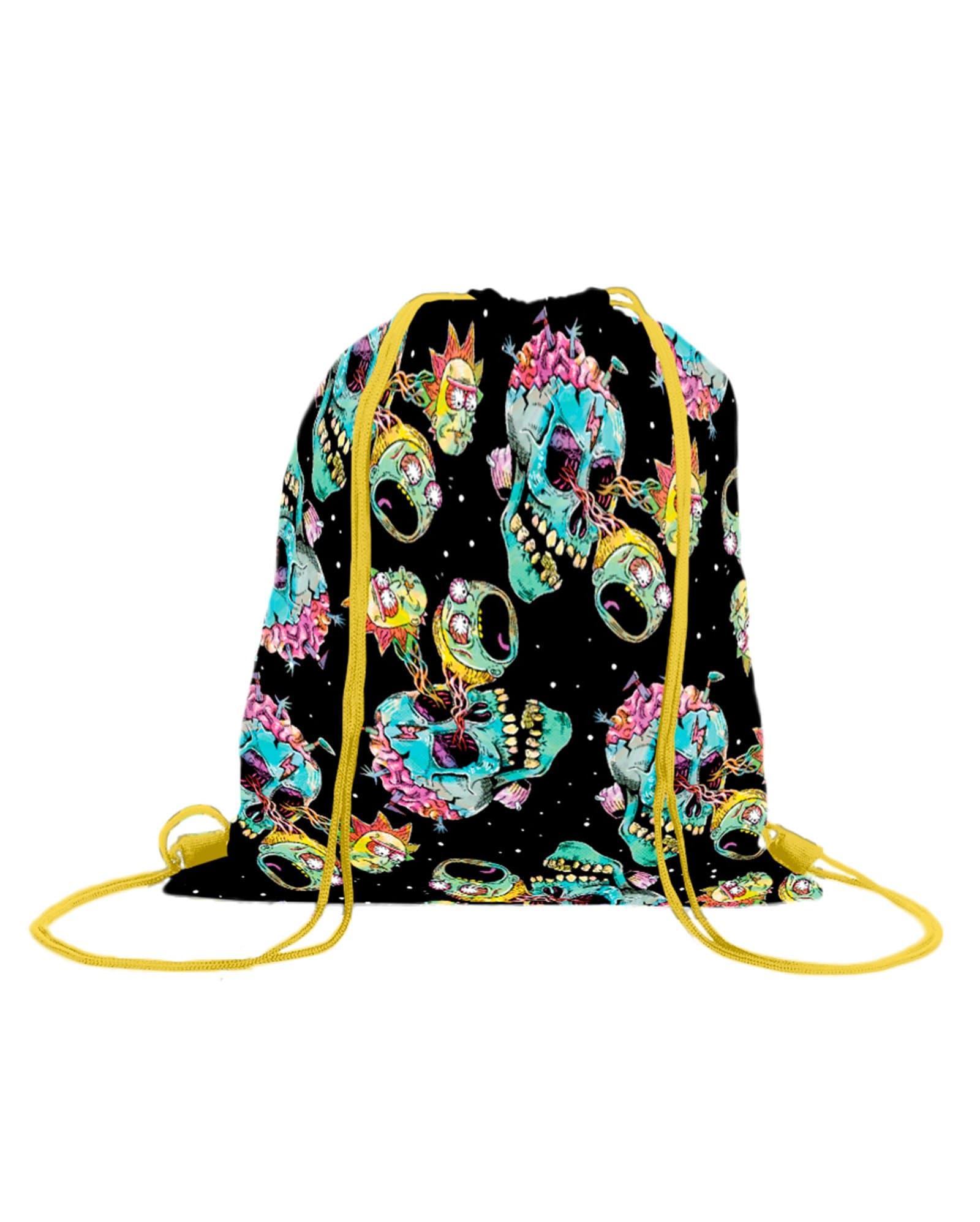 Riachuelo | Mochila sacola caveira Rick and Morty preta | Cartoon Network