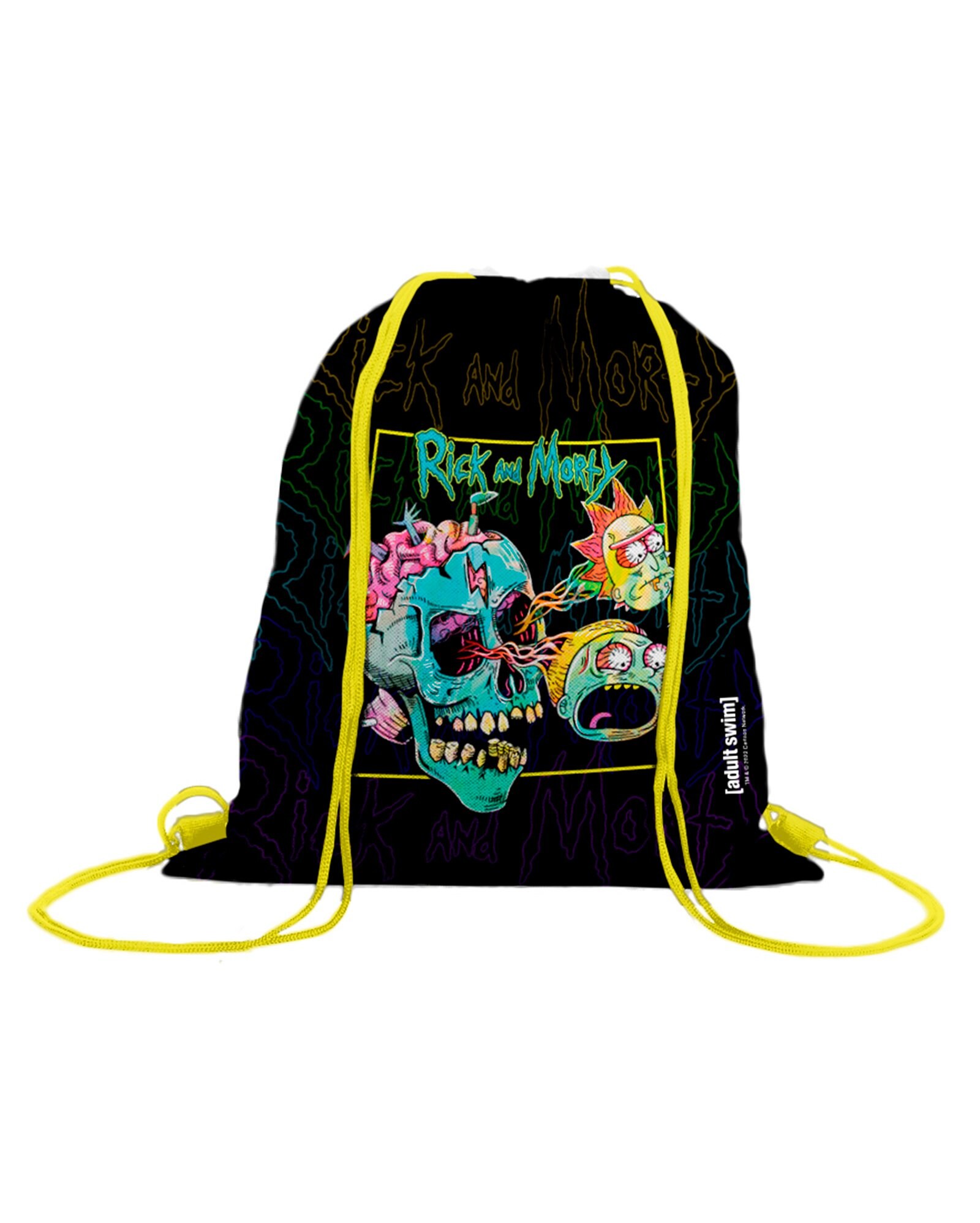 Riachuelo | Mochila sacola caveira Rick and Morty preta | Cartoon Network