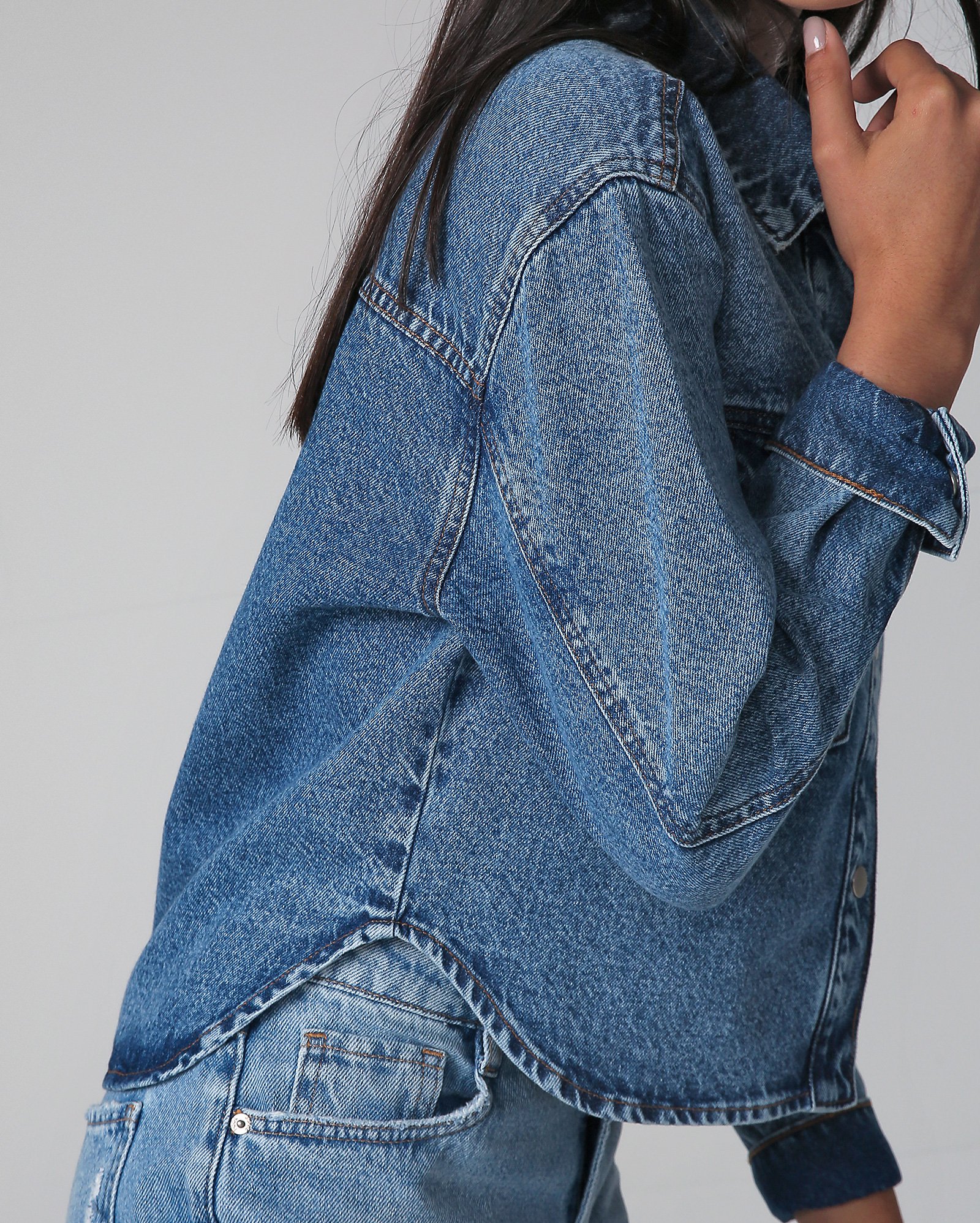 Riachuelo | Shacket jeans feminina acid wash denim médio | Pool by ...