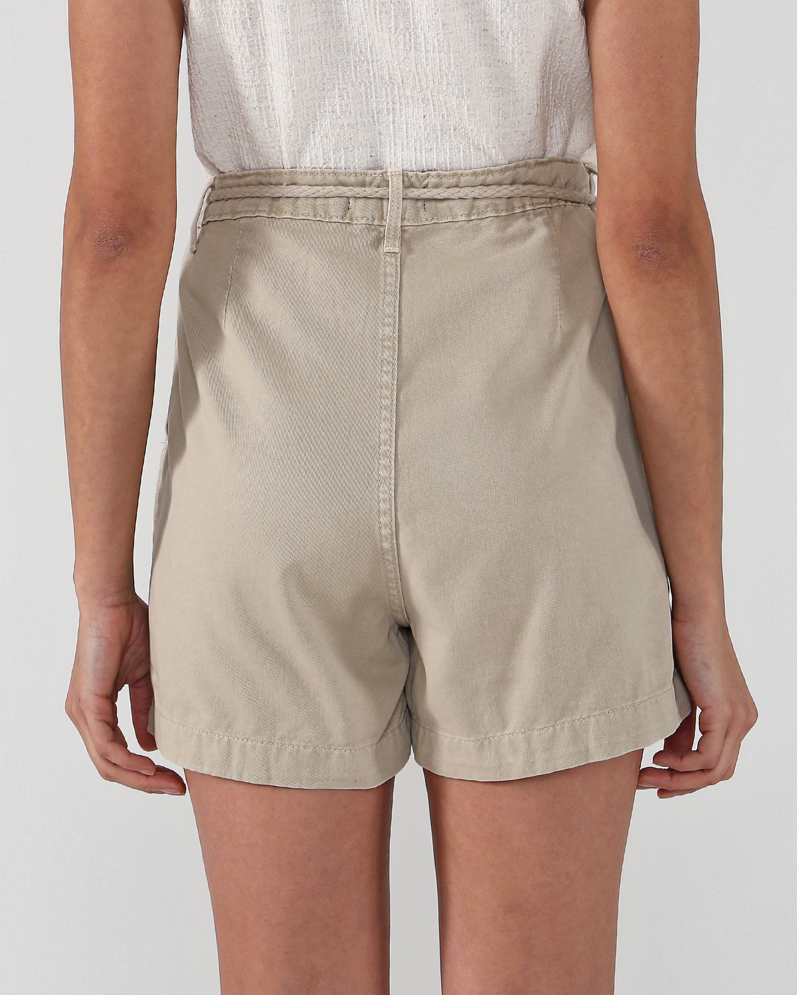 Riachuelo | Short jeans color feminino com cordão bege | AK by Riachuelo