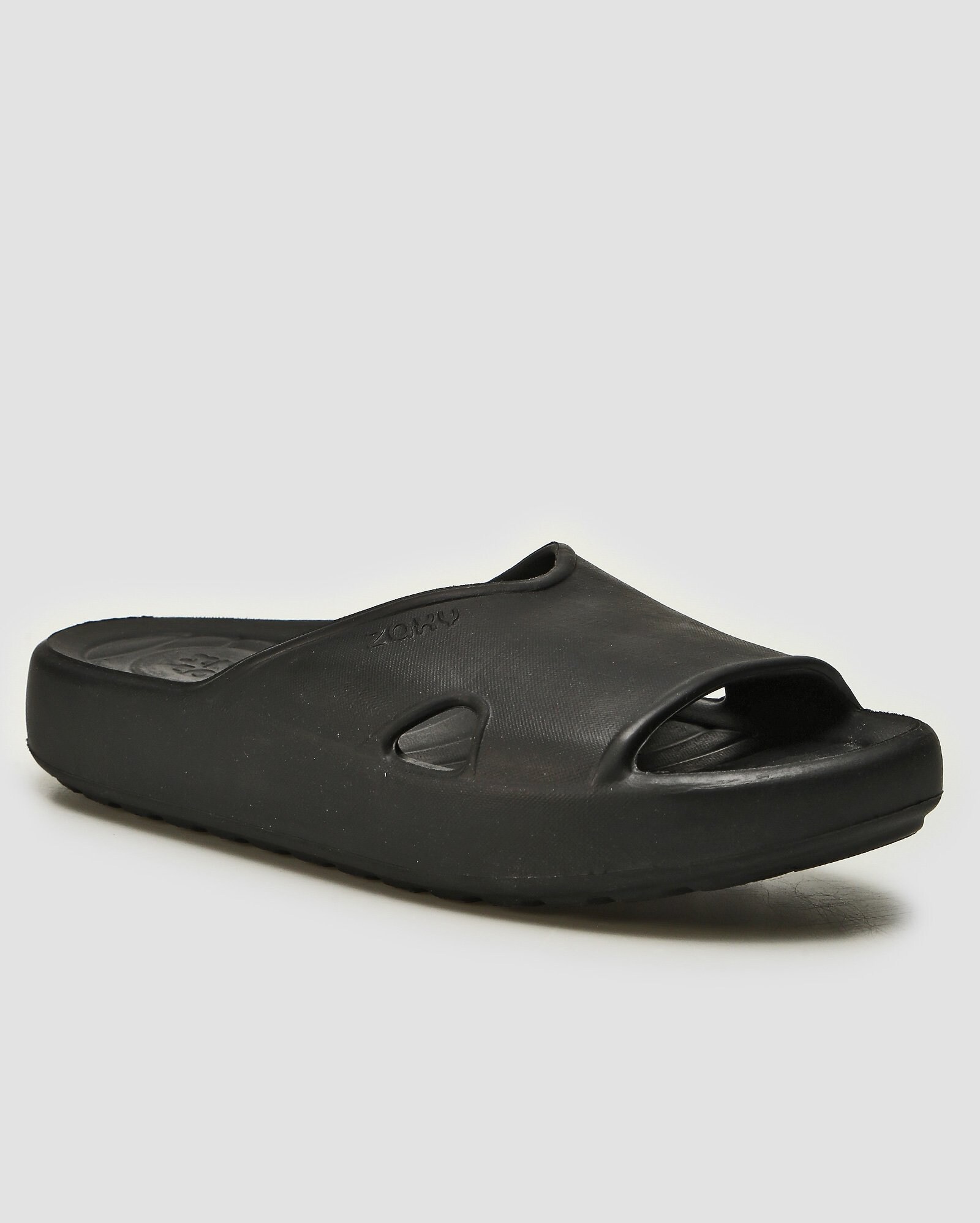 Riachuelo | Chinelo feminino slide nuvem Zaxy preto | Grendene