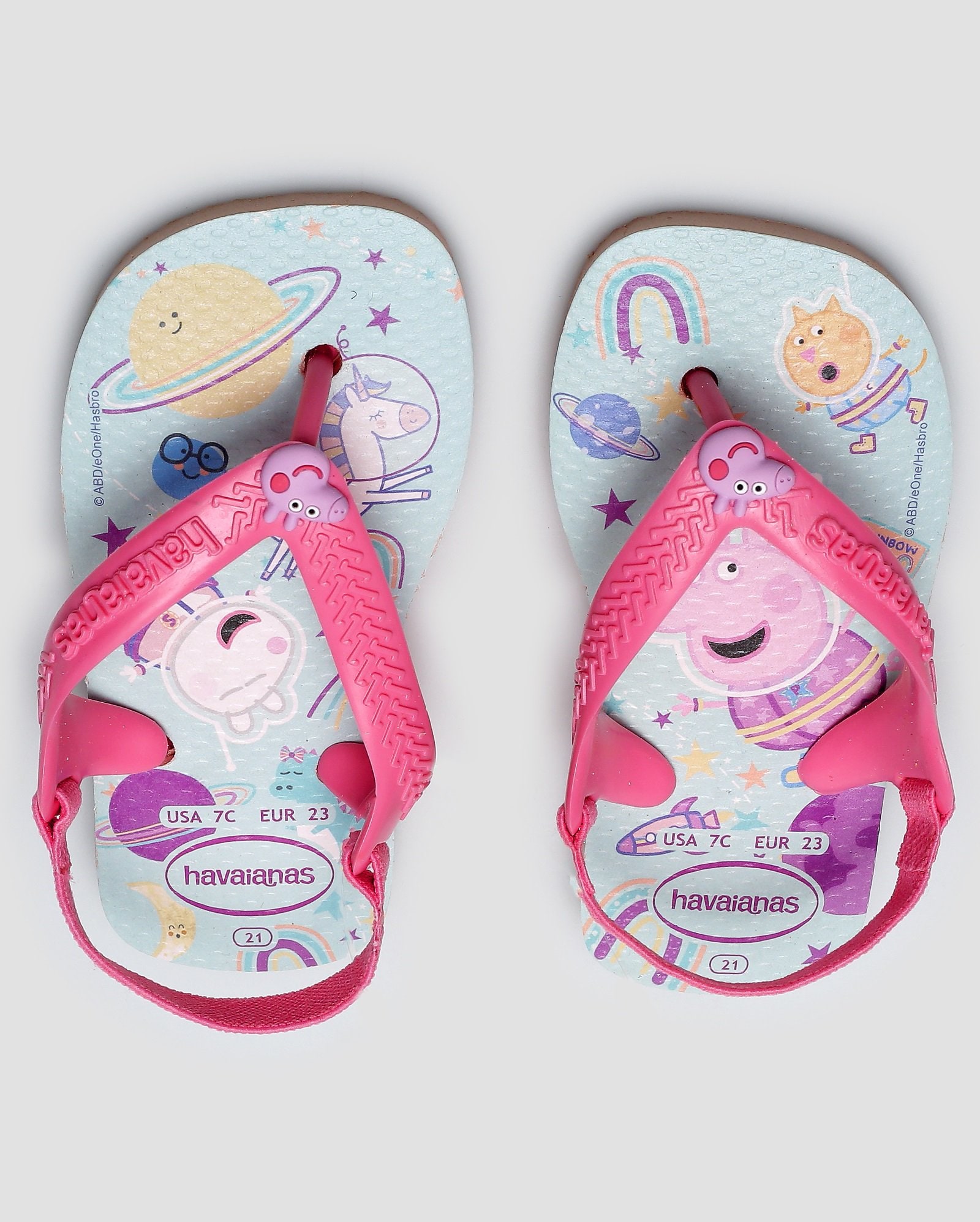 Riachuelo | Chinelo infantil Peppa Pig com elástico rosa | Havaianas