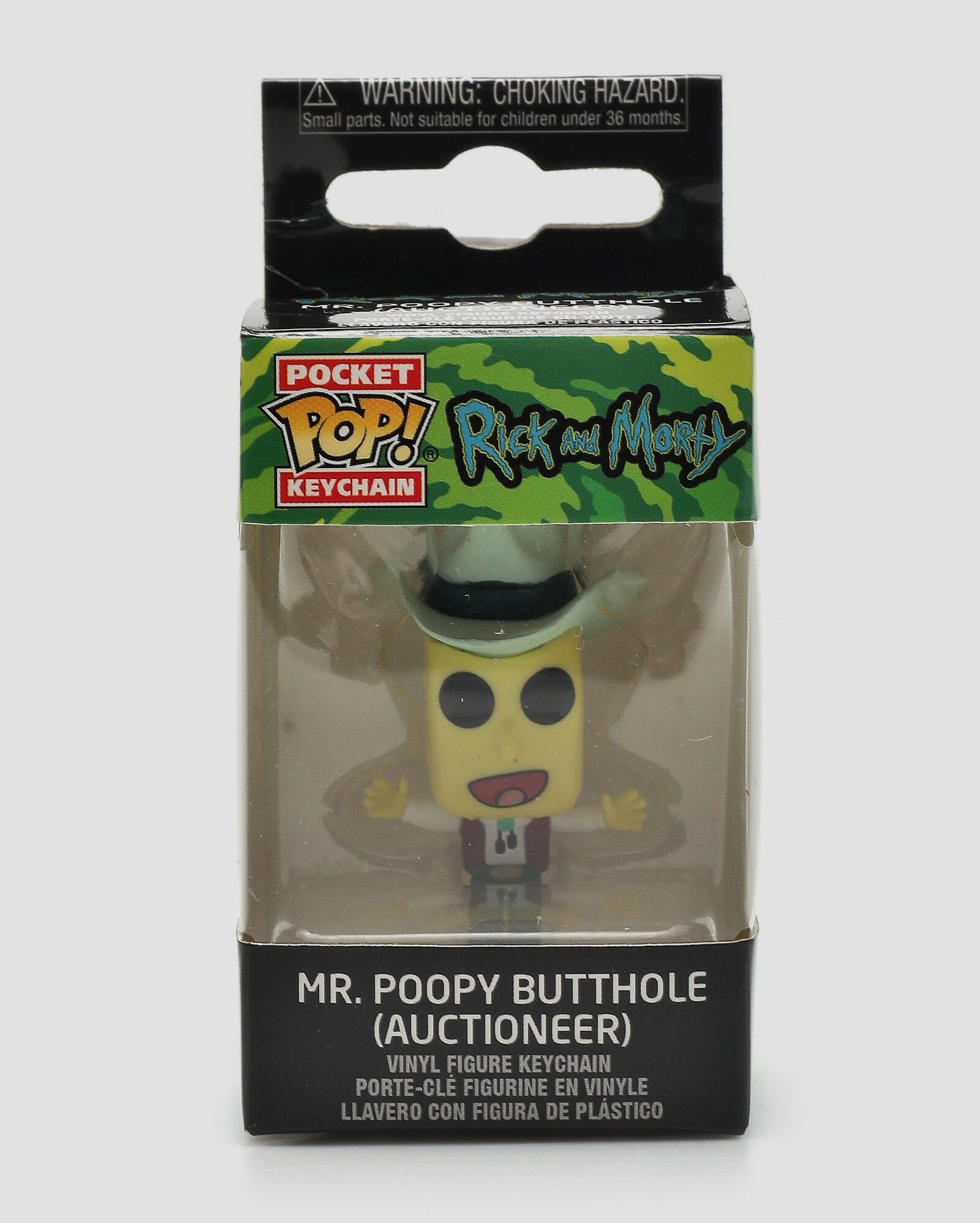 Chaveiro pocket Mr. Poopy Butthole Rick and Morty amarelo | Funko Pop ...