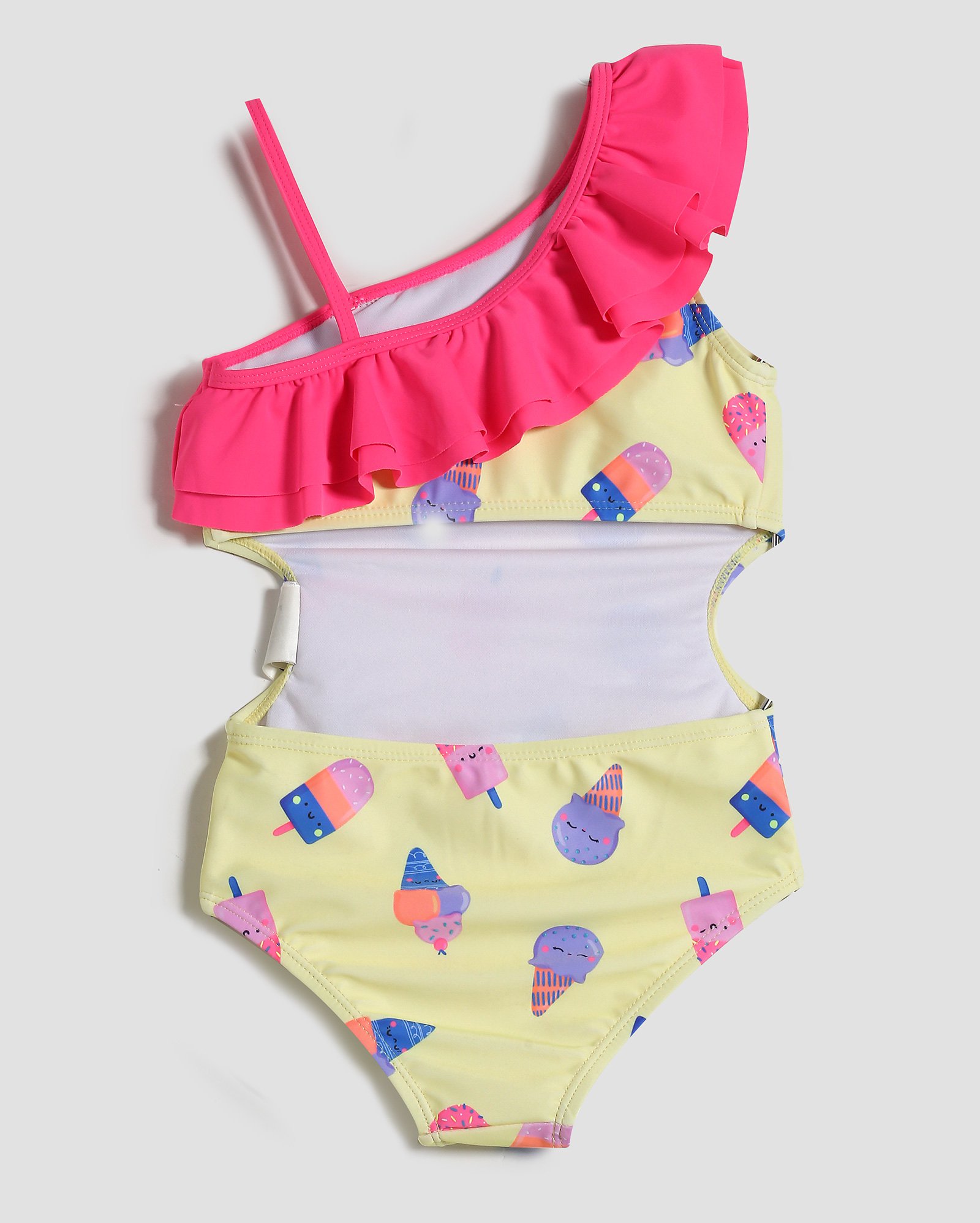Riachuelo | Maiô infantil com babados sorvete amarelo | Accessori by ...