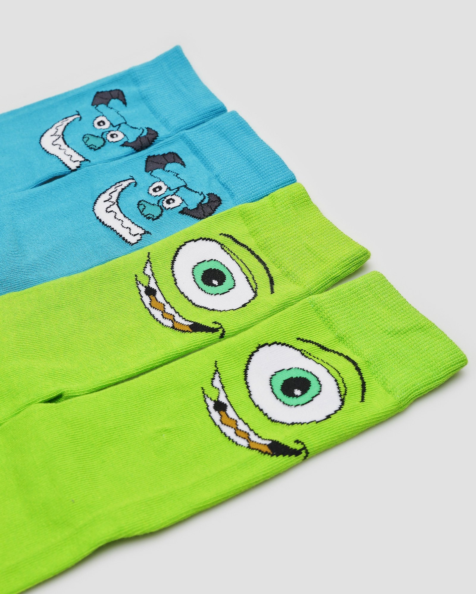 Riachuelo | Kit meia 2 pares masculina Monstros S.A. verde | Disney