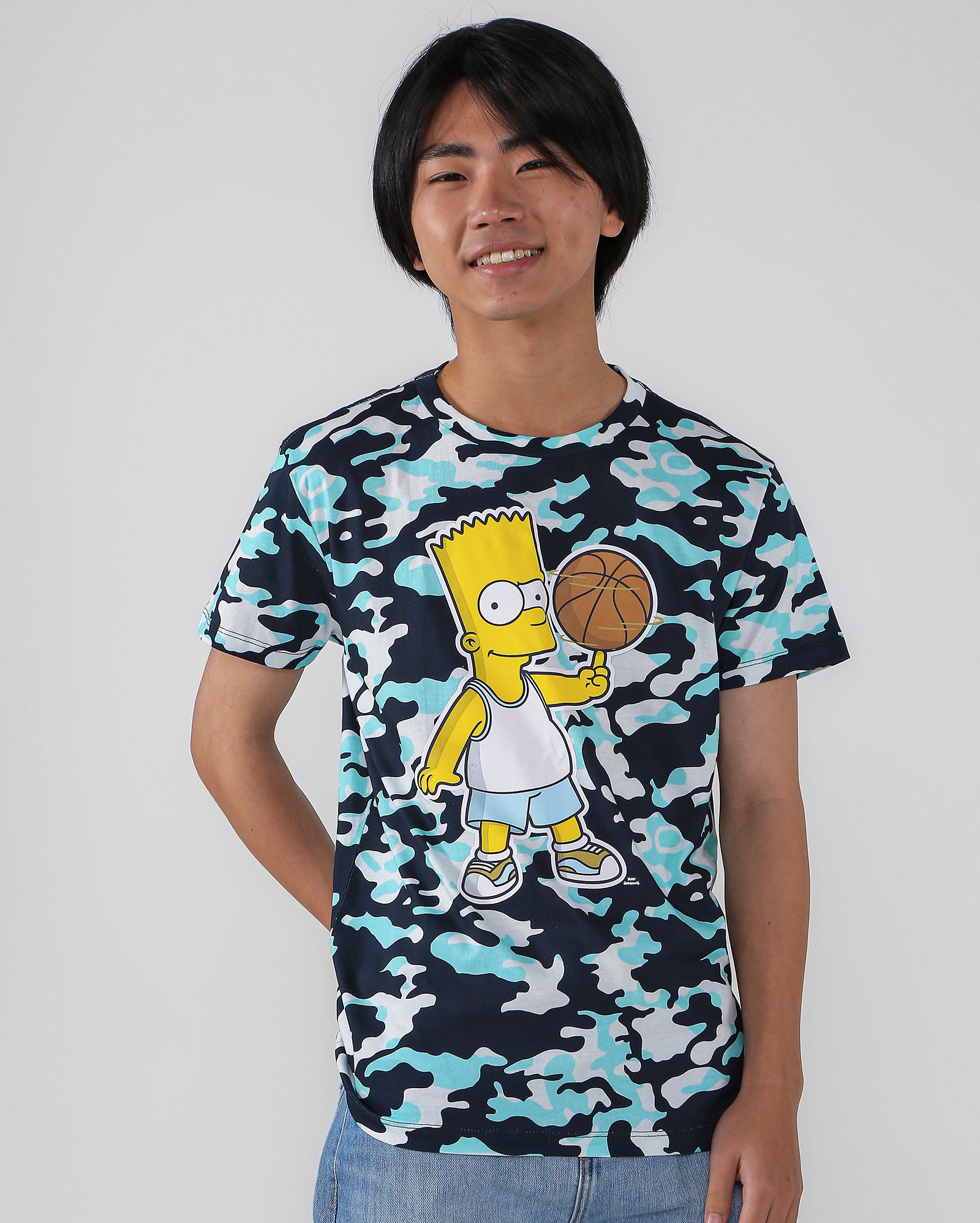 Riachuelo | Camiseta juvenil camuflada Barth Simpson azul | Fox The ...