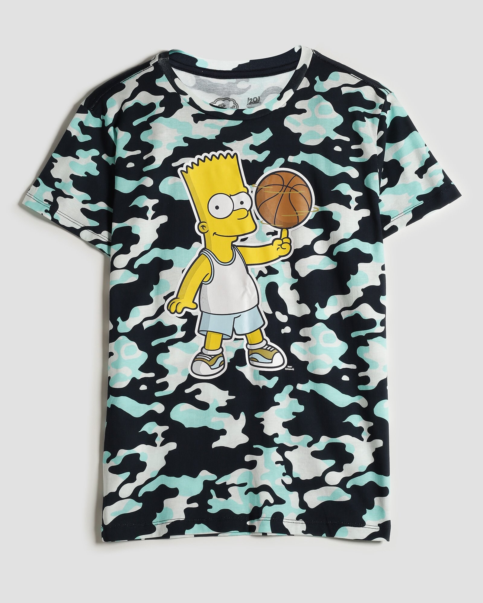 Riachuelo | Camiseta juvenil camuflada Barth Simpson azul | Fox The ...